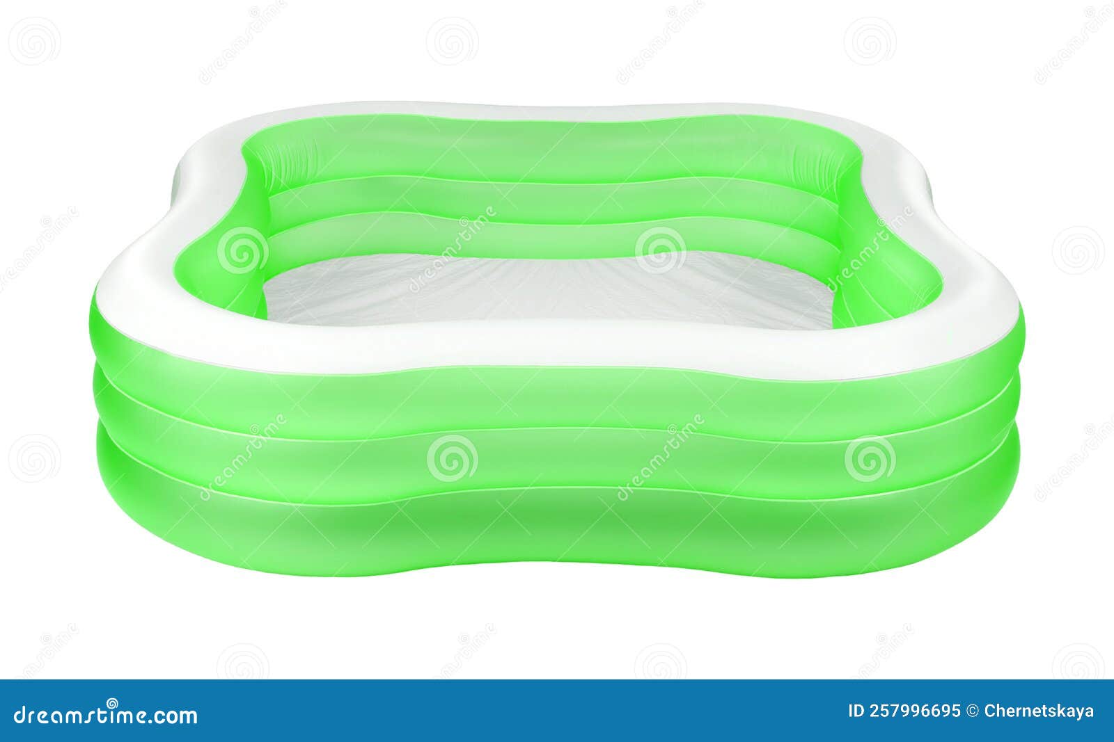 Colorful Inflatable Rubber Pool on White Background Stock Image - Image ...