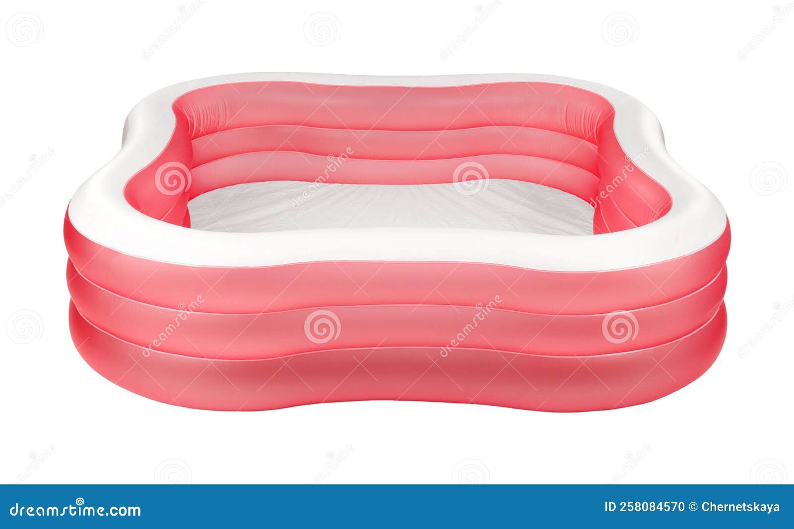 Colorful Inflatable Rubber Pool on White Background Stock Photo - Image ...