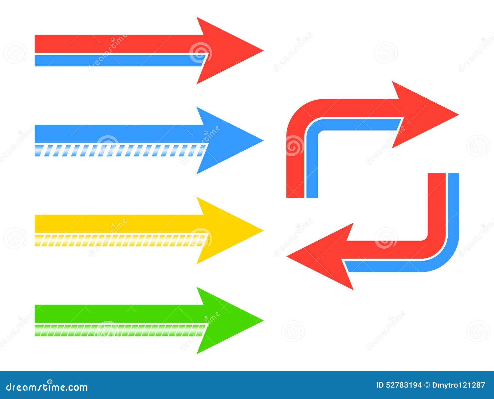 Colorful Infographic Arrows Stock Vector - Illustration of indicator ...