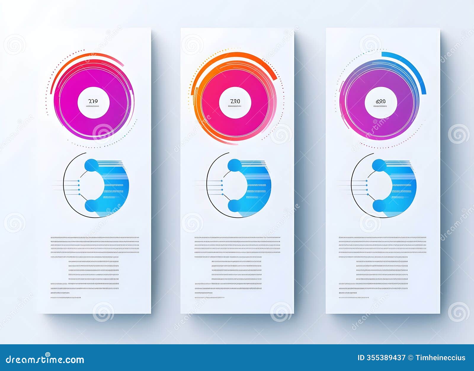 Colorful Infographic Banners Showcasing Data Visualization with ...