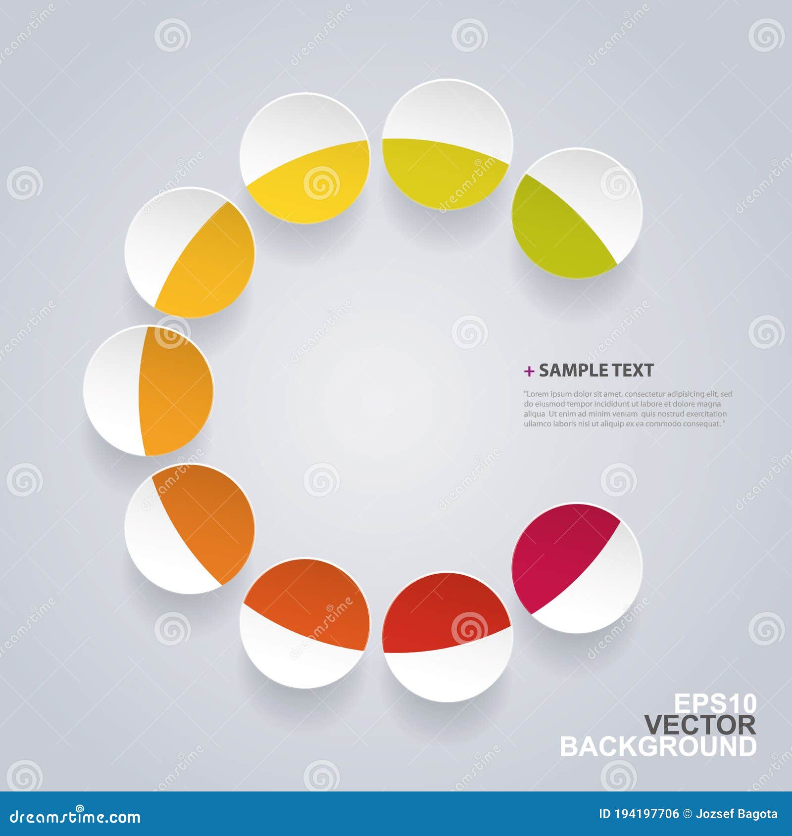 Colorful Infographic Base Template Stock Vector - Illustration of ...