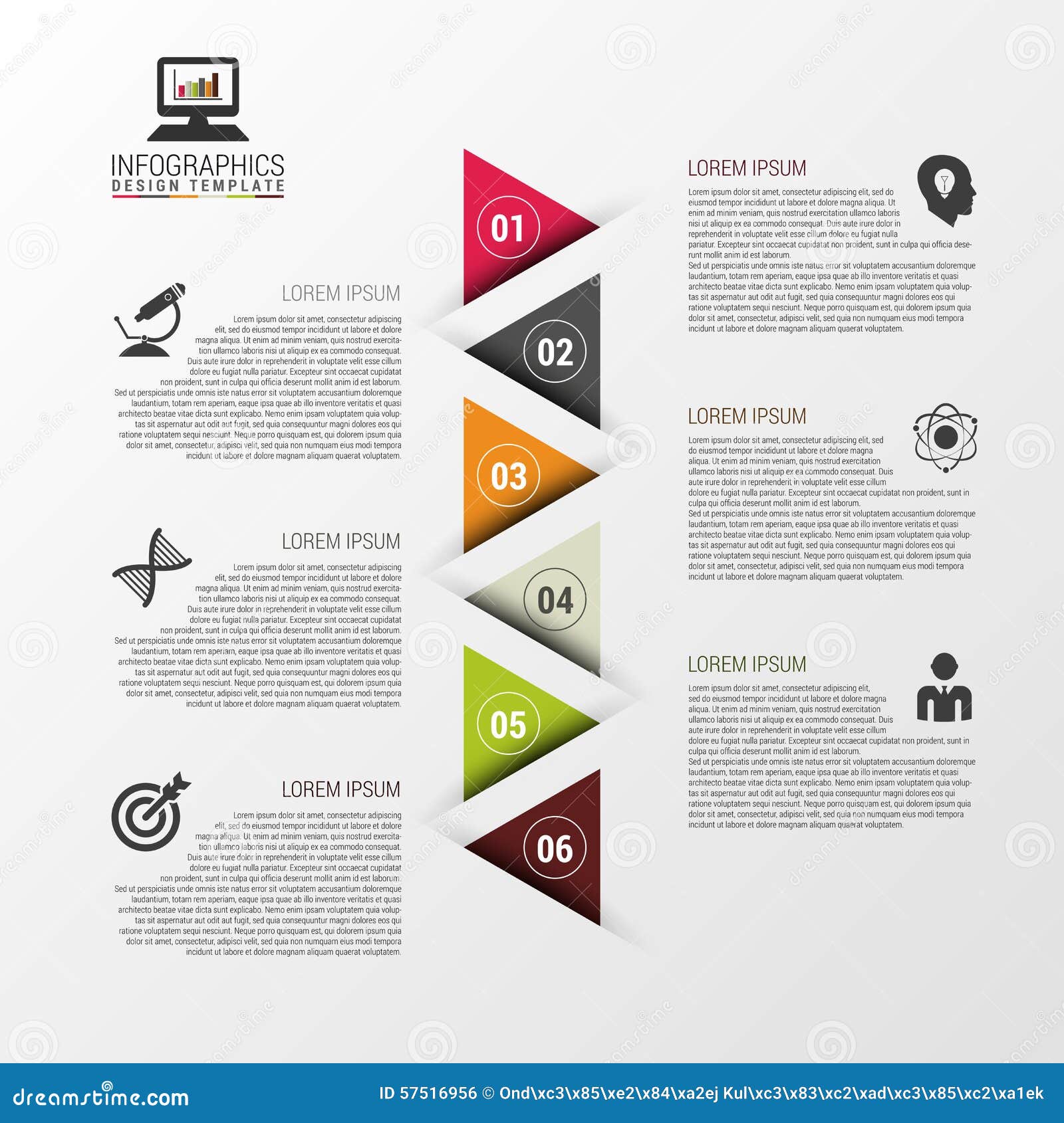 Colorful Infographic Banners. Tabbed Labels Template, Infographics ...