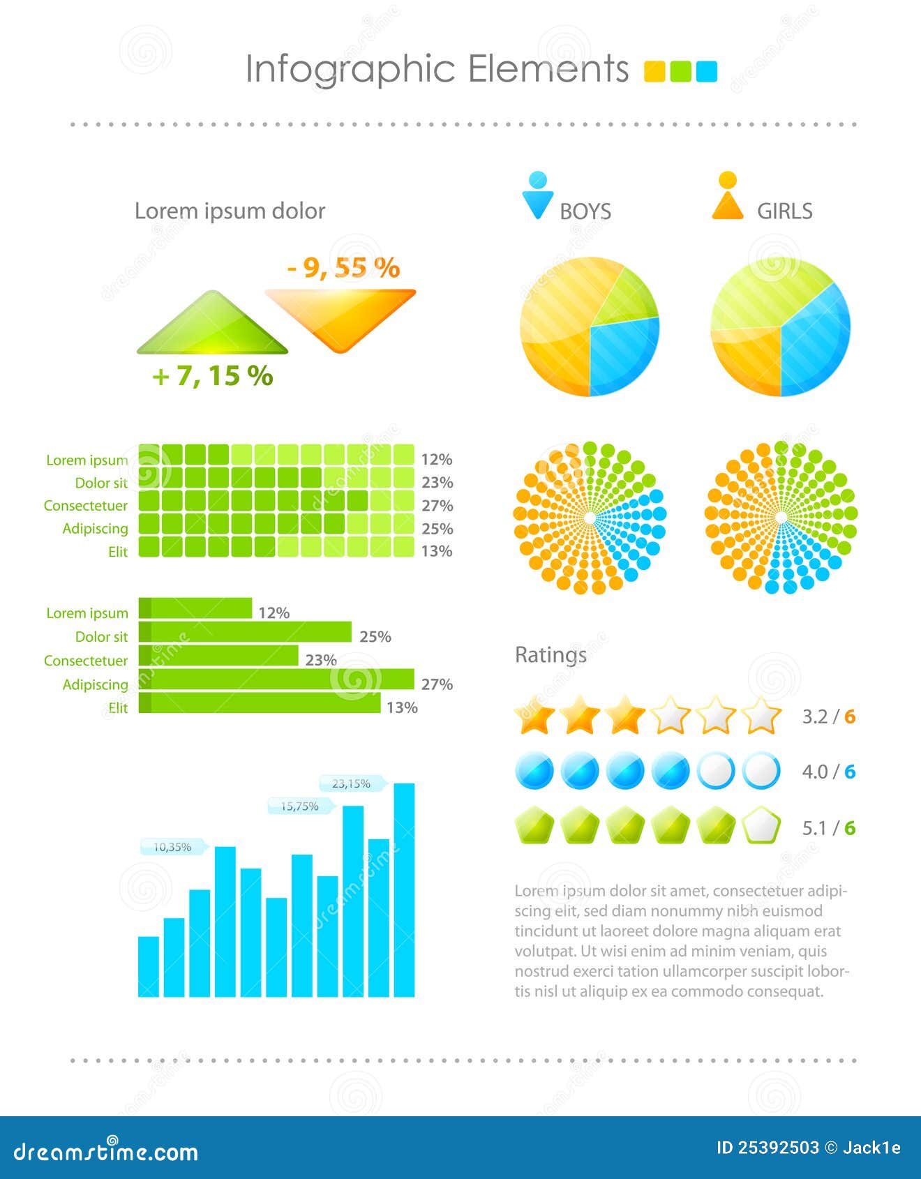 Colorful Infographic Elements Stock Vector - Illustration of business ...