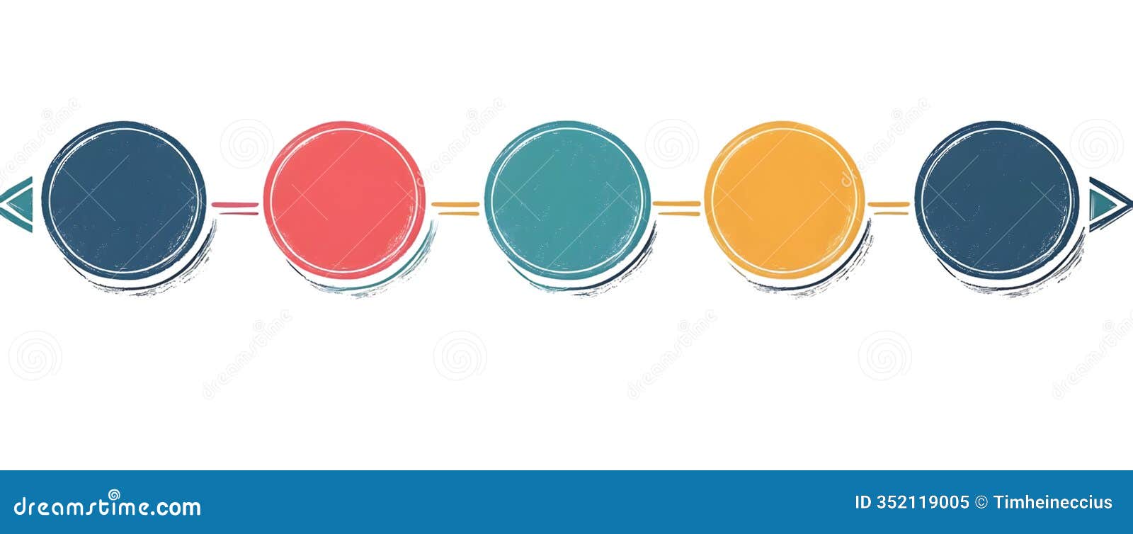 Timeline Visualization A Horizontal Timeline Featuring Icons Or Images ...