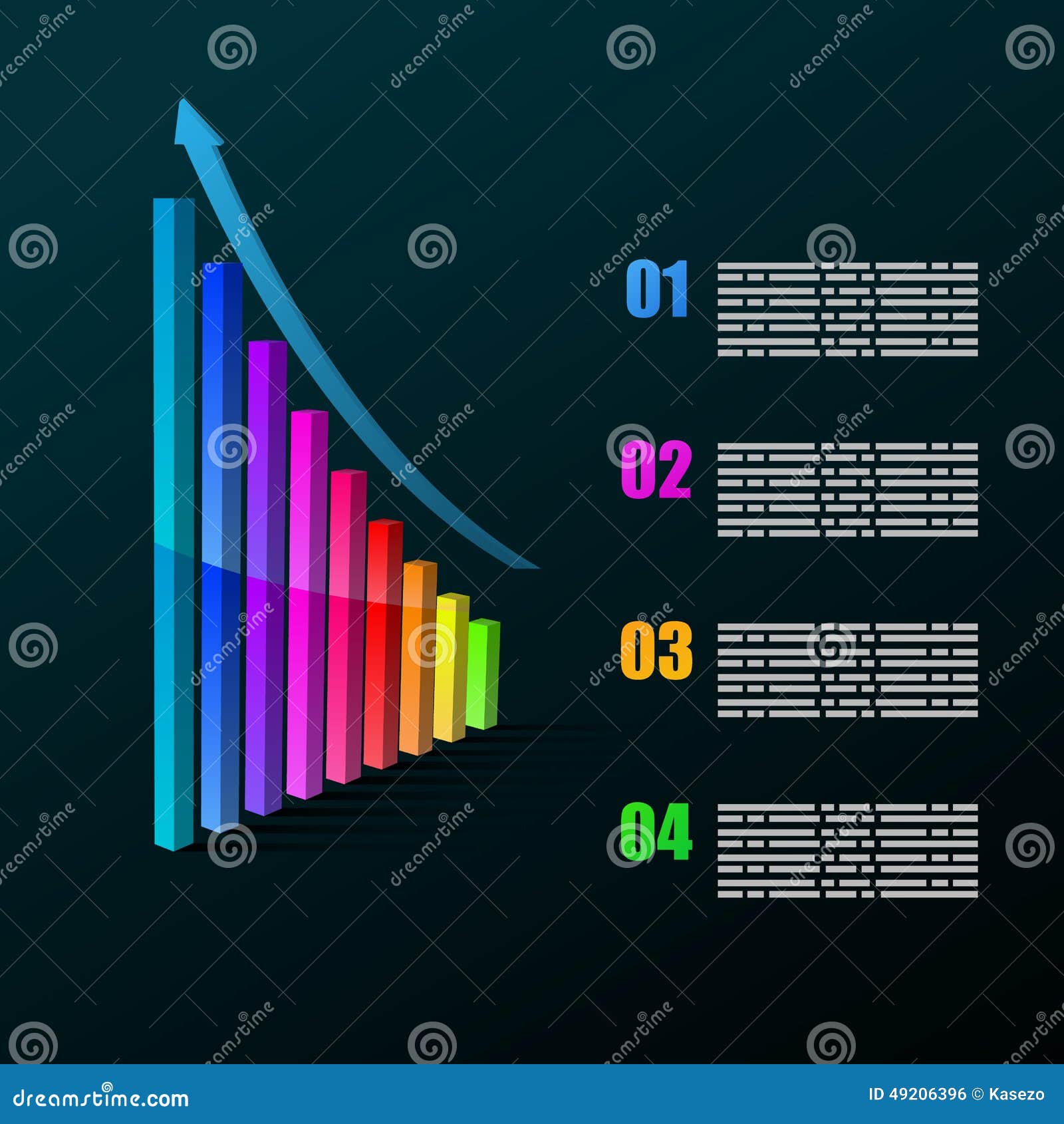 Colorful infographic stock vector. Illustration of infographic - 49206396