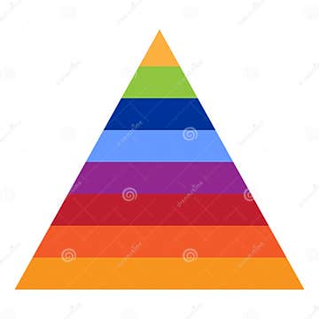 Colorful Infographic Pyramid Hierarchy Stock Vector - Illustration of ...