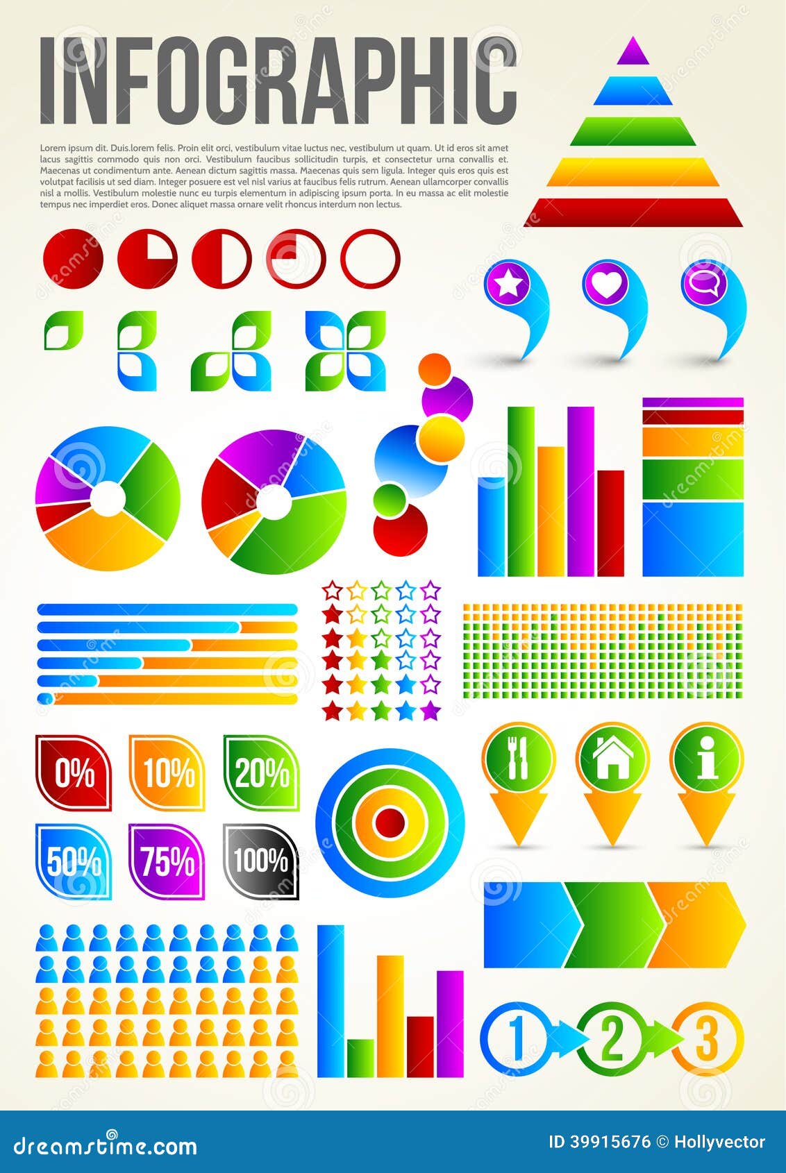 Colorful Infographic Template Stock Vector - Illustration of expressive ...