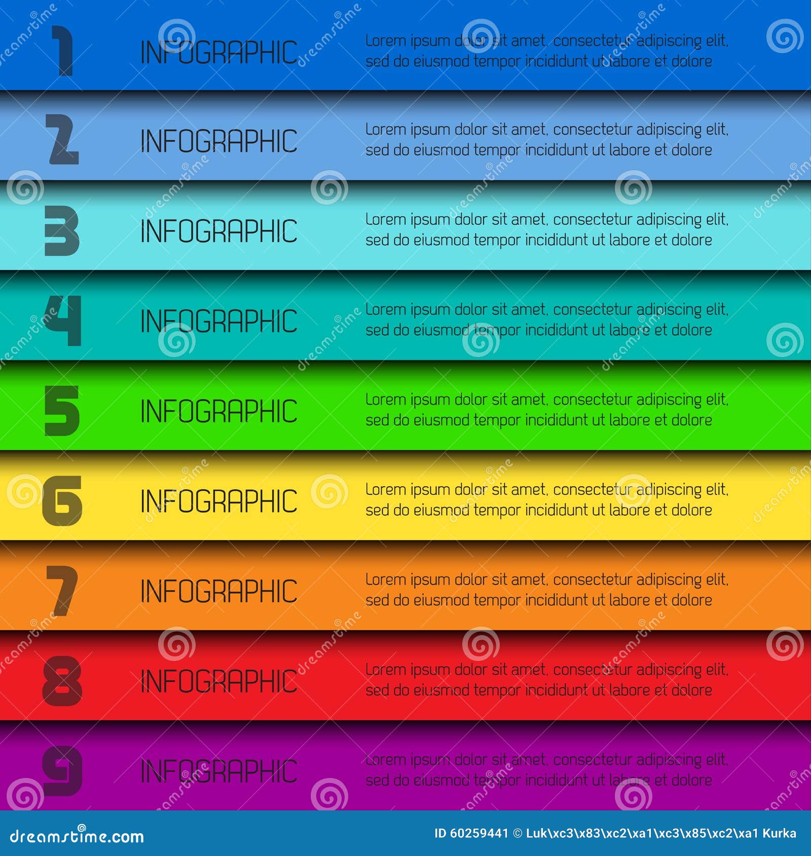 Colorful Infographic Template Stock Vector - Illustration of elements ...