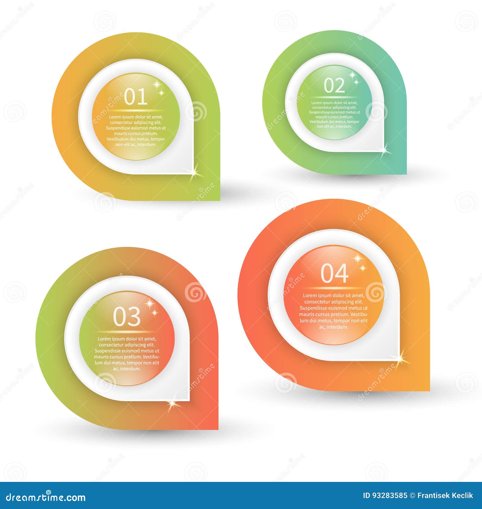 Colorful Infographic Template Stock Vector - Illustration of media ...