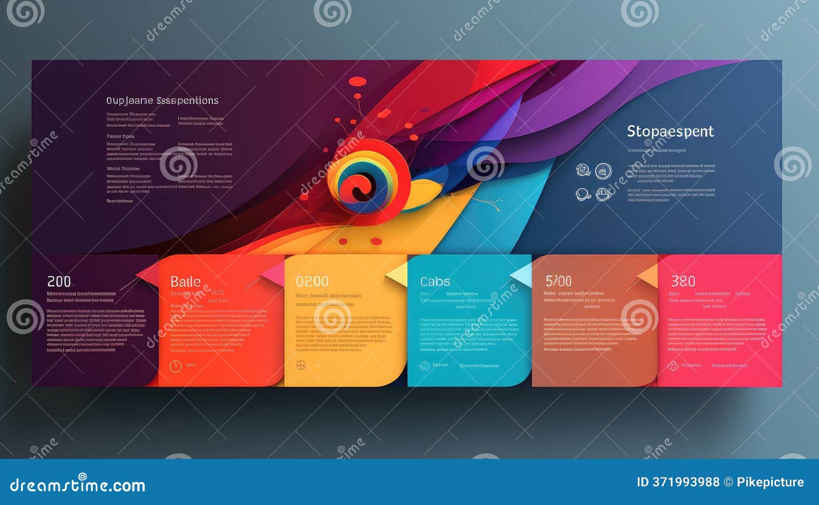 Colorful Infographic Text Box Royalty-Free Illustration | CartoonDealer ...