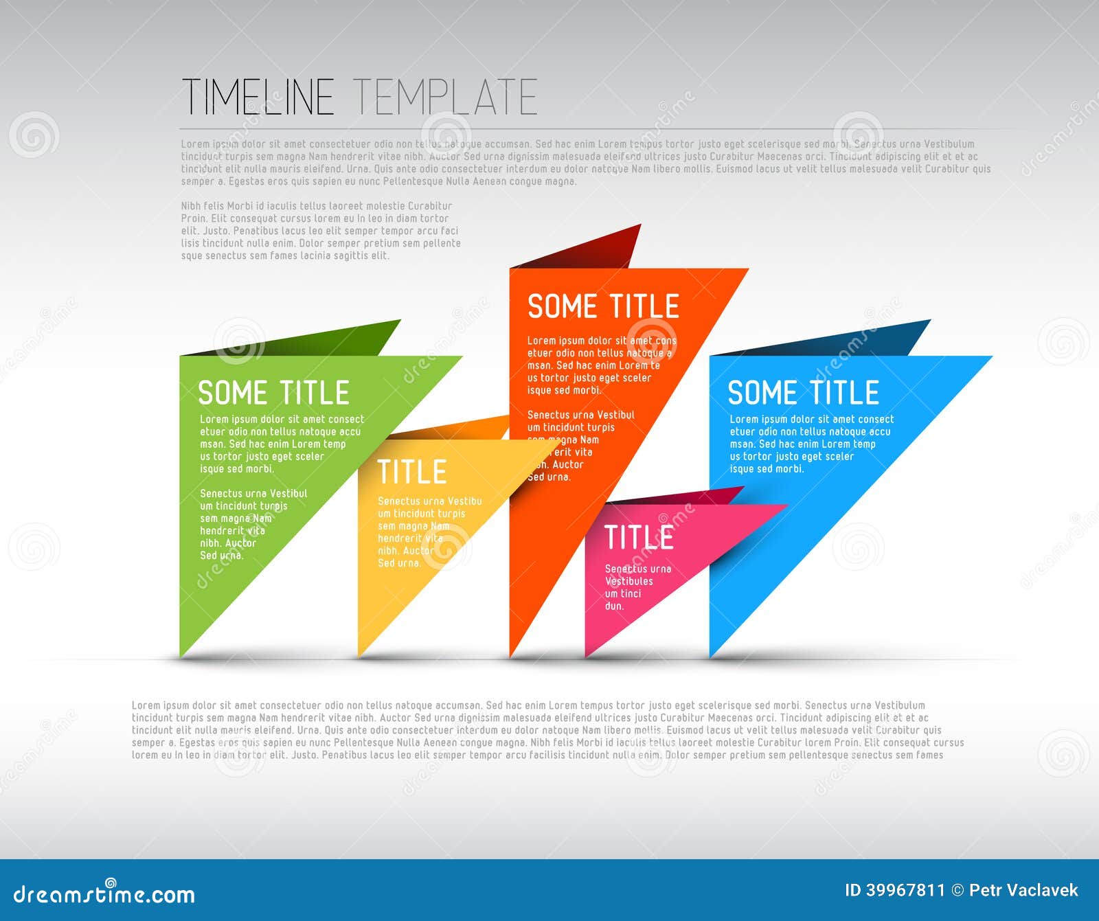 Colorful Infographic Timeline Report Template Cartoon Vector ...