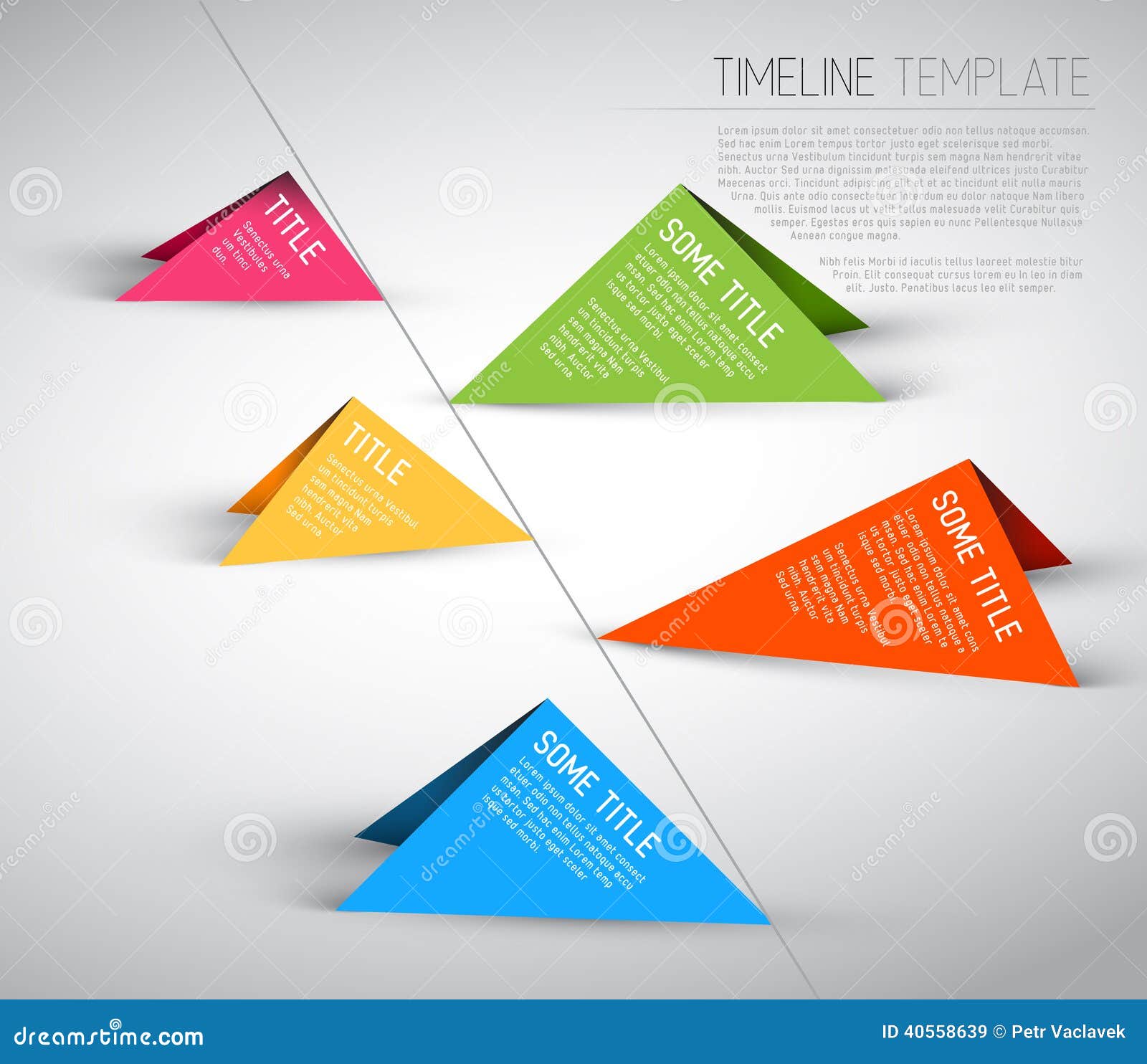Colorful Infographic Timeline Report Template Stock Image ...