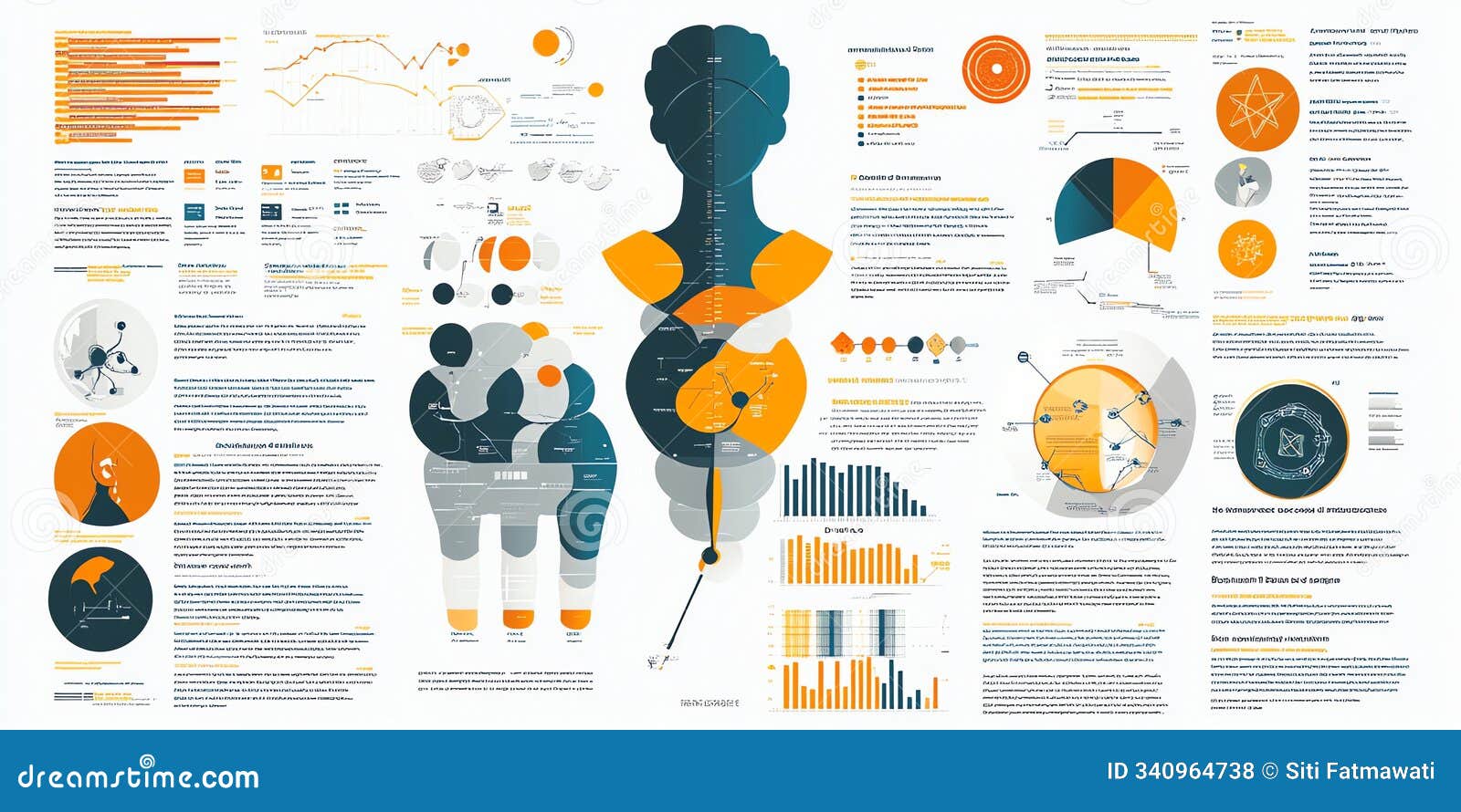 A Colorful Infographic with Various Charts, Diagrams, and Illustrations ...