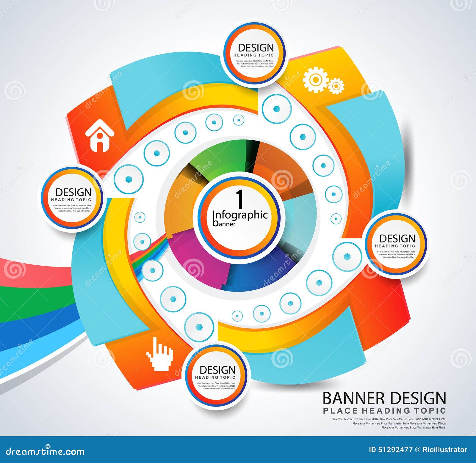 Colorful Infographic Vector Background Stock Vector - Illustration of ...