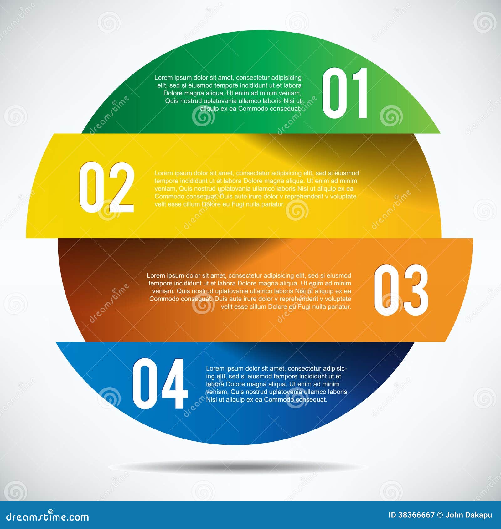 Colorful Infographics Banner Design with Text Stock Illustration ...