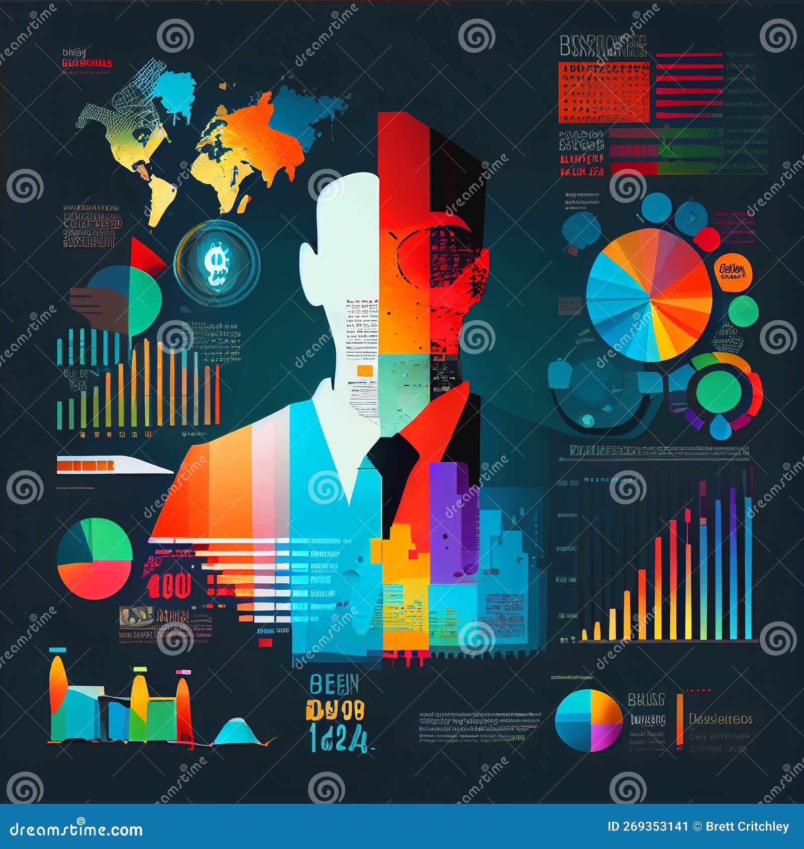 Colorful Infographics Diagram Chart Stock Image - Image of facts ...