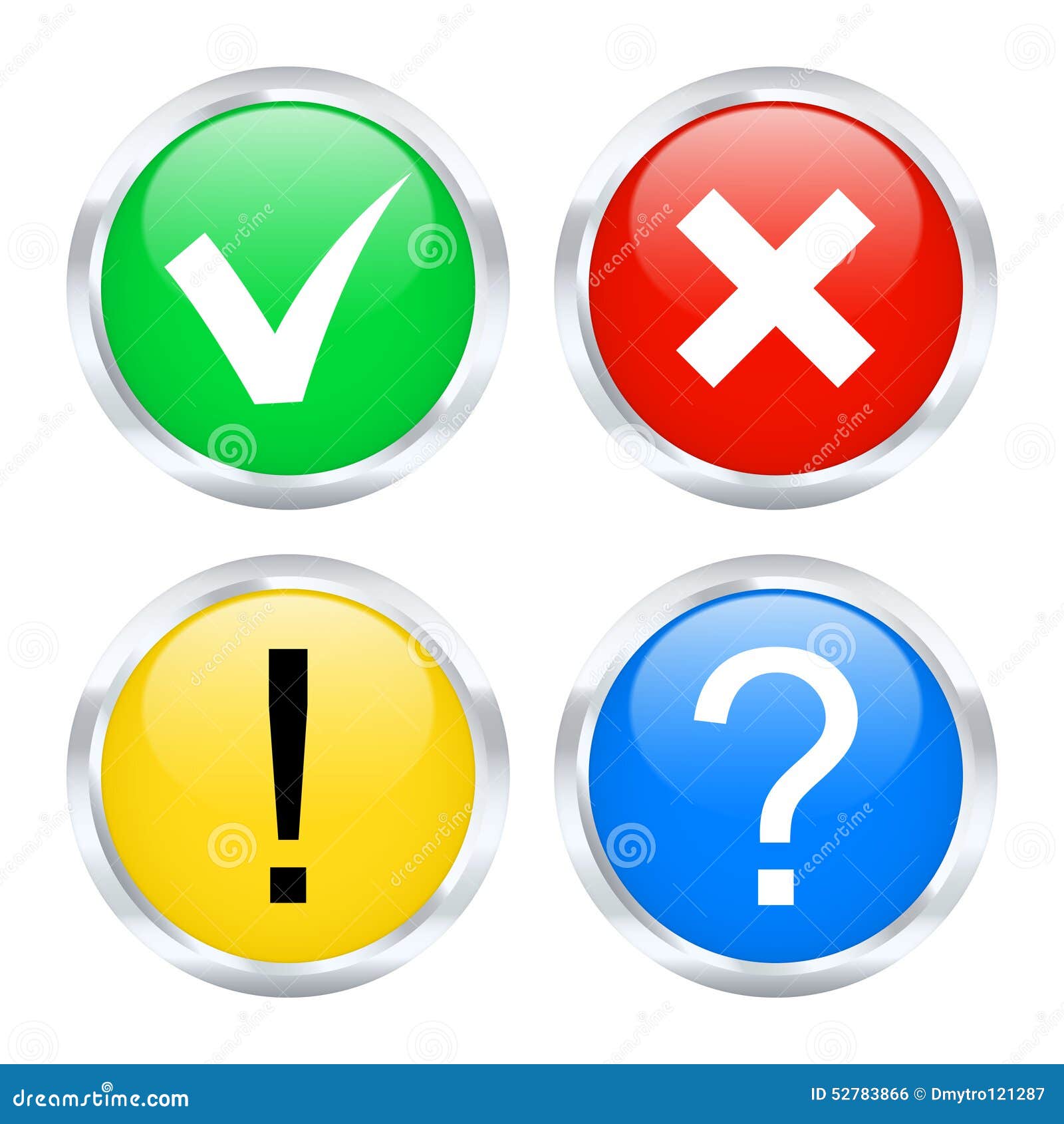 Colorful information icons stock vector. Illustration of notice - 52783866