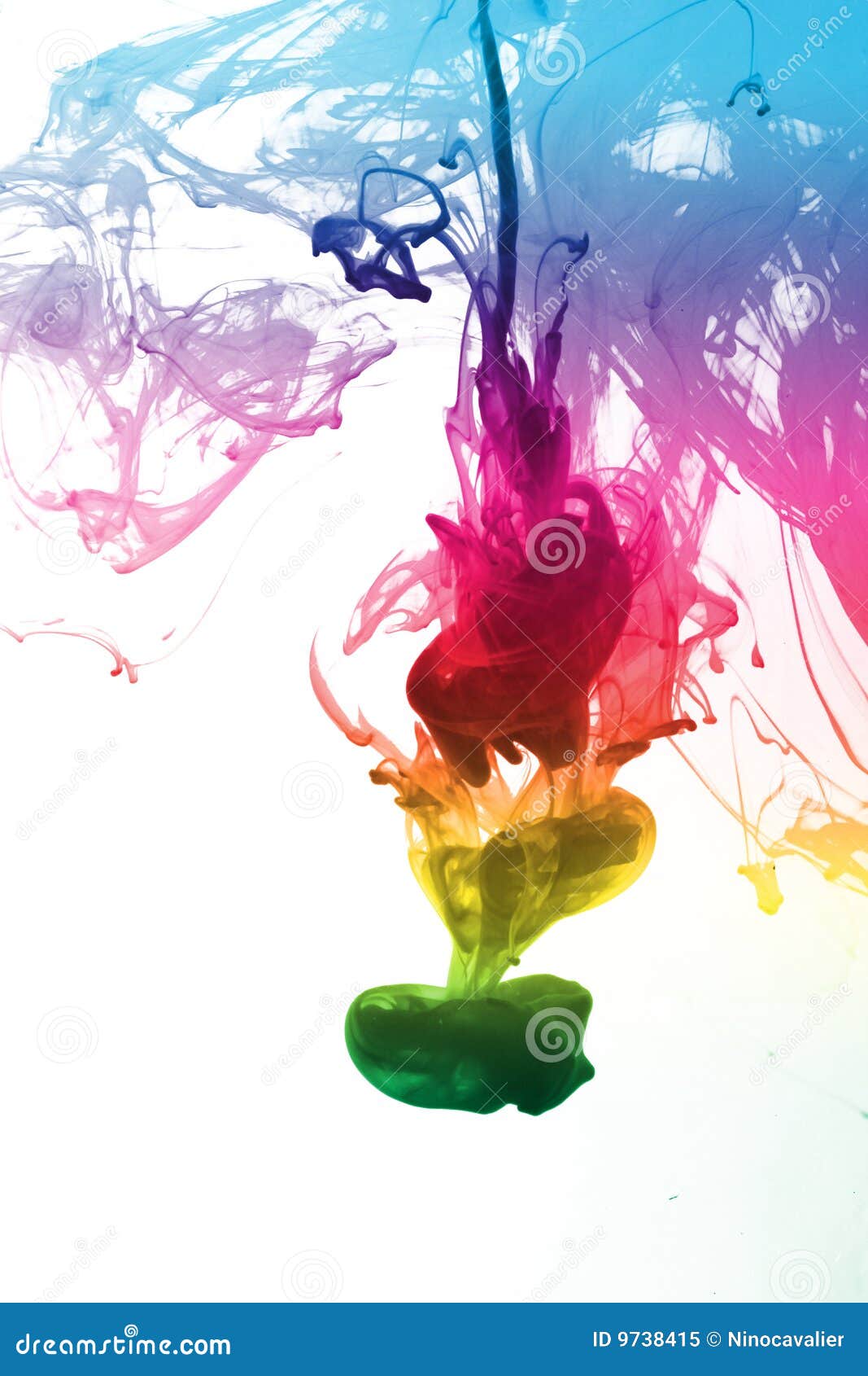 Colorful ink stock image. Image of aquatic, isolated, smooth - 9738415