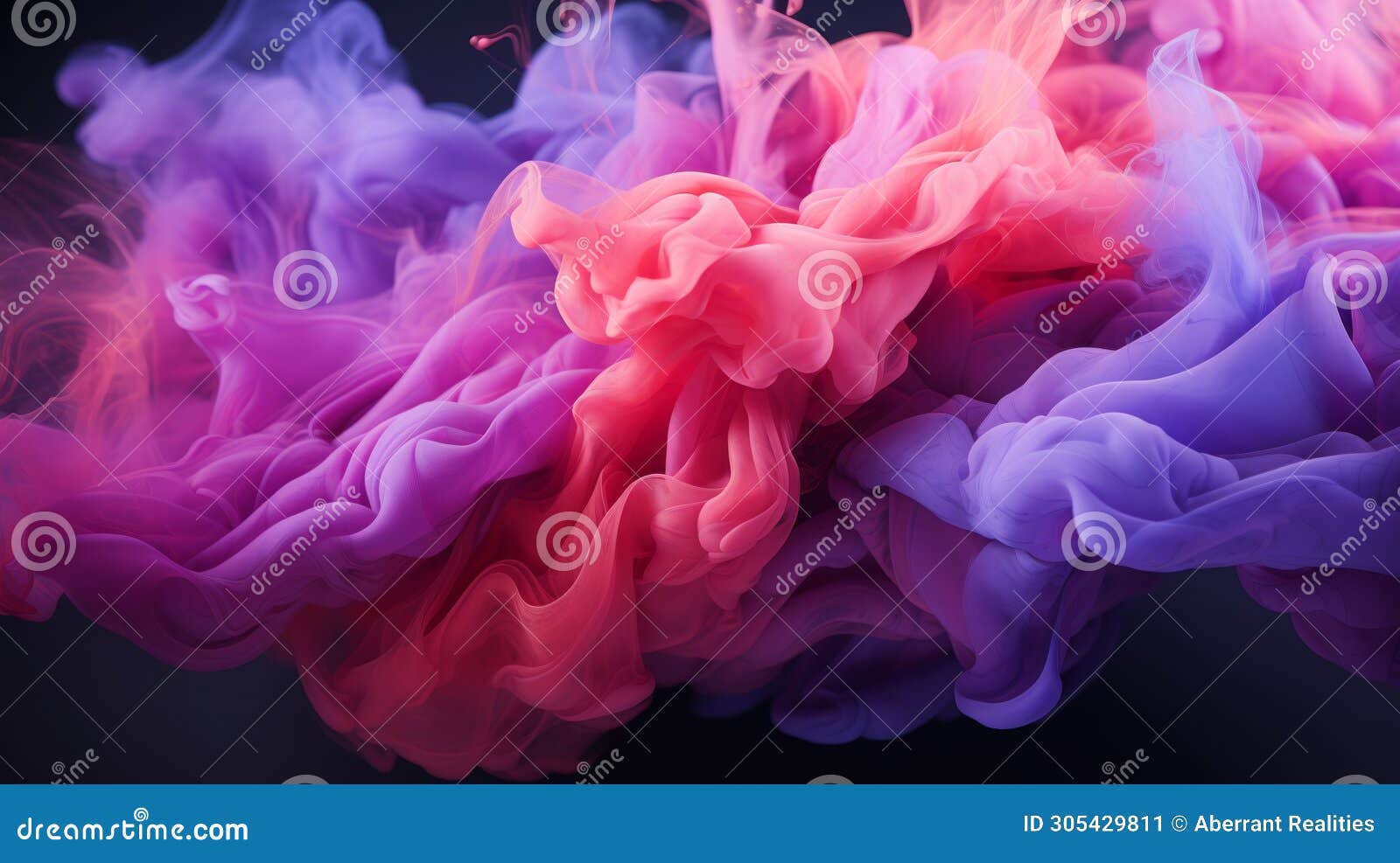 Colorful Ink on a Black Background Stock Illustration - Illustration of ...