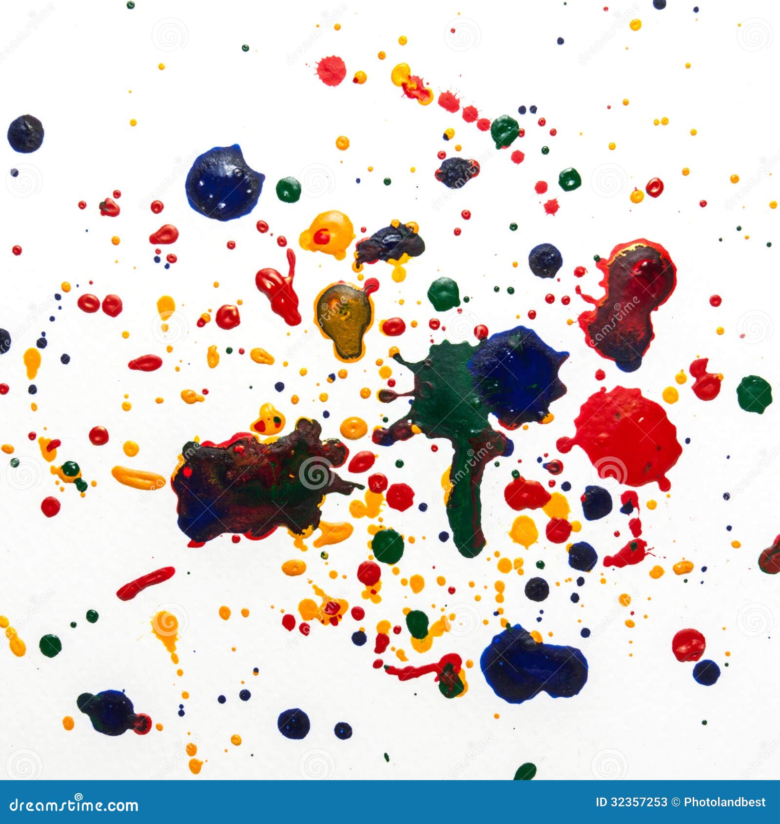 Colorful Ink Drops Background Stock Illustration - Illustration of drop ...