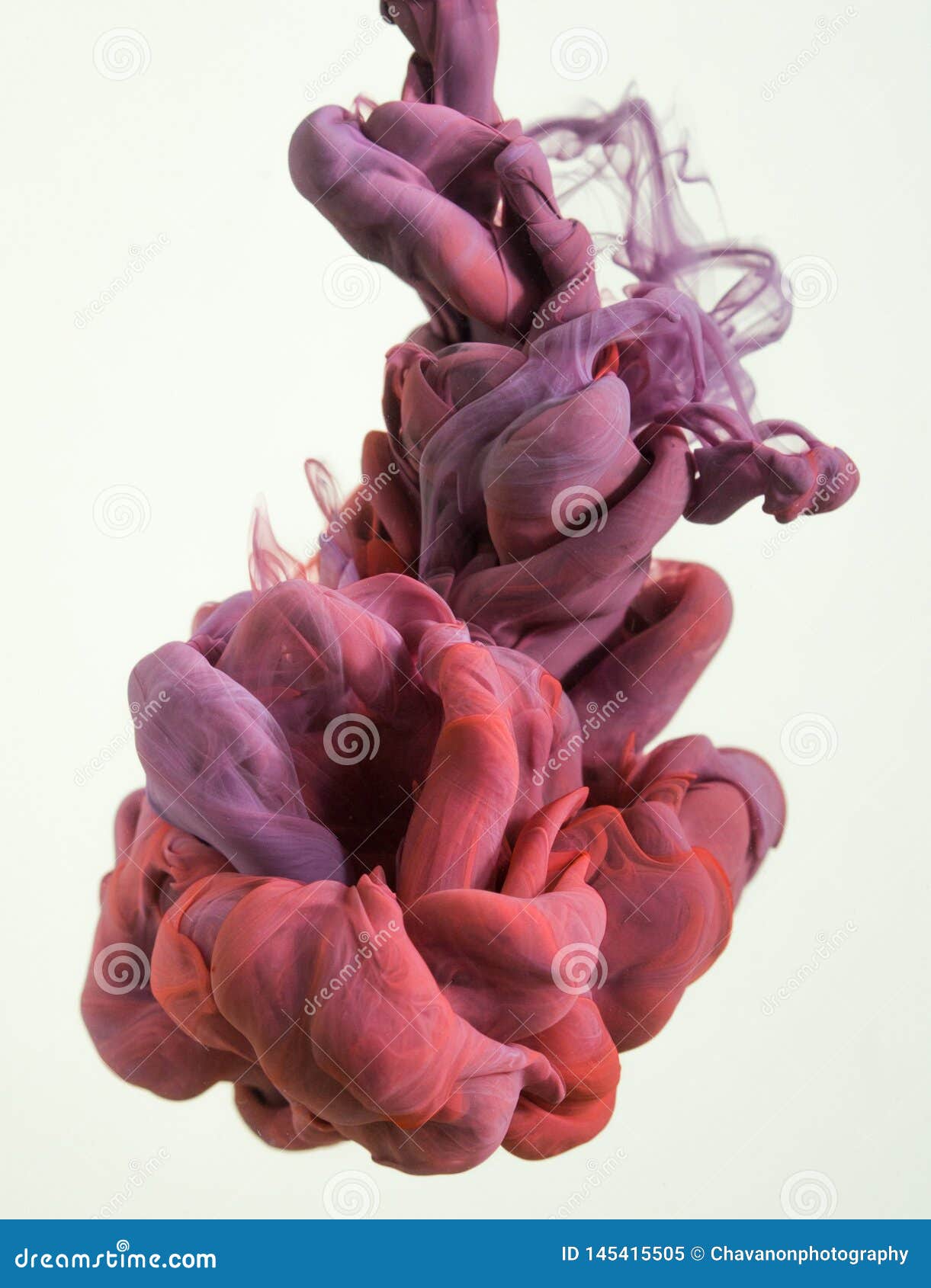 Color ink drops in water. stock image. Image of underwater - 145415505