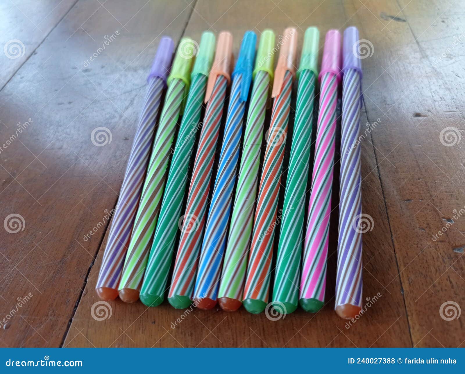Colorful ink pens stock photo. Image of school, office - 240027388