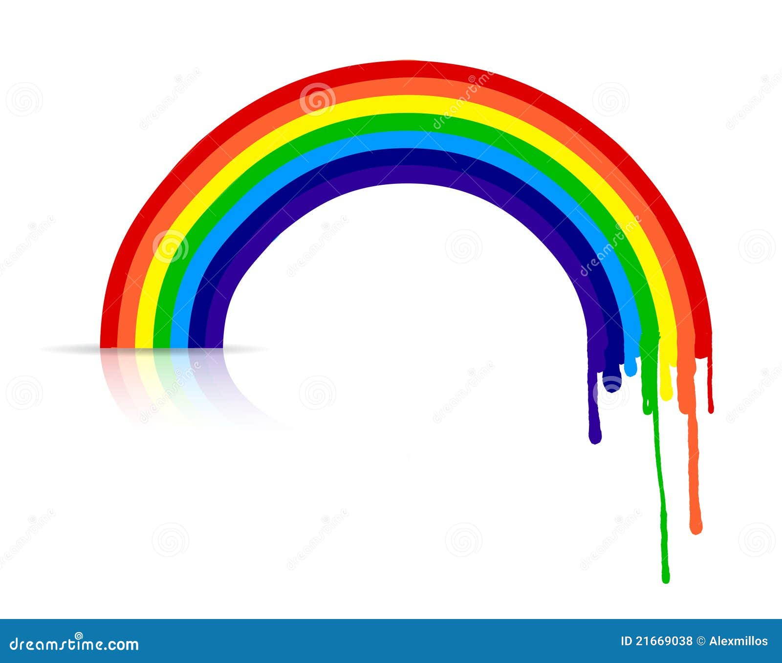 Colorful Ink Rainbow Illustration Stock Vector - Illustration of ...