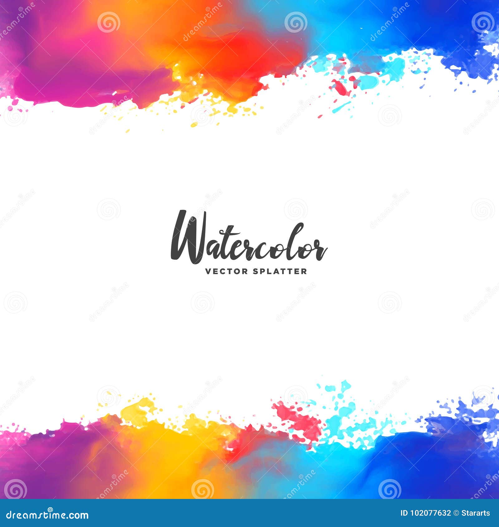 Colorful Ink Splatter Grunge Background Stock Vector - Illustration of ...