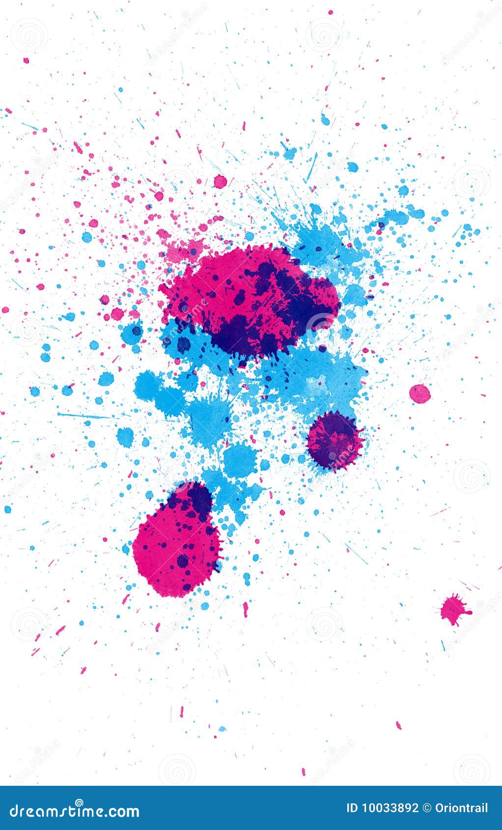 Colorful ink stains stock illustration. Illustration of cyan - 10033892
