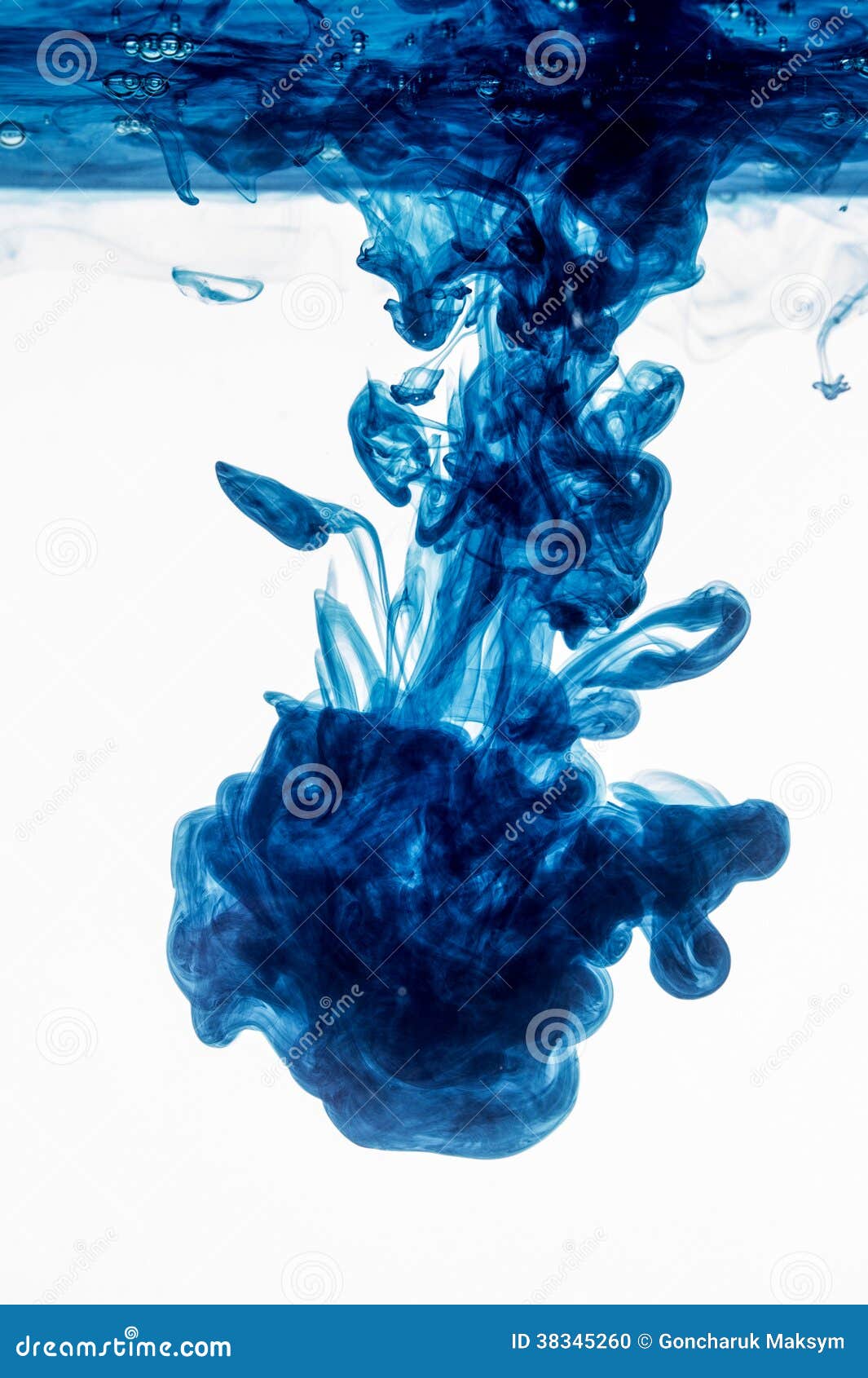Colorful ink in water stock photo. Image of smoke, science - 38345260
