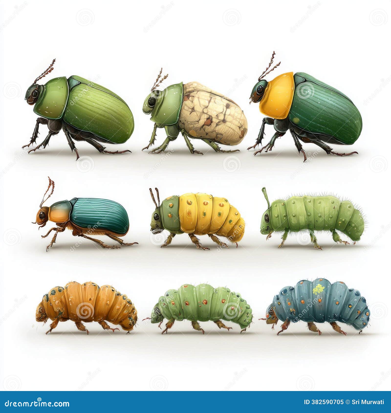 Insect Larvae (caterpillars): Moths, Butterflies, Beetles, Flies ...