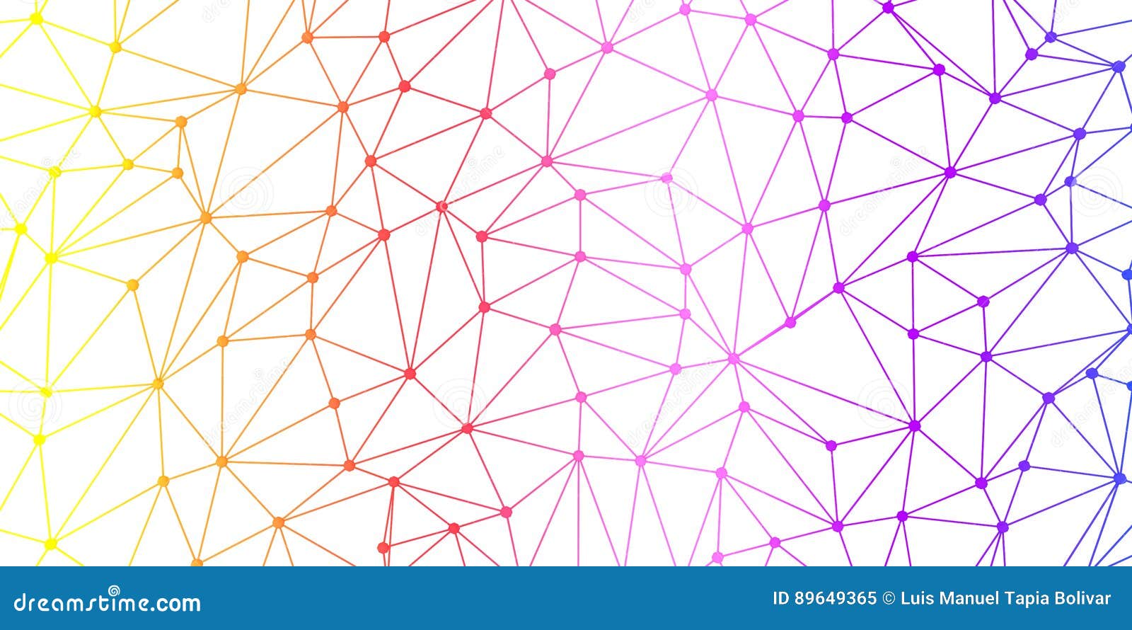 Colorful Interconnected Lines Stock Illustration - Illustration of ...