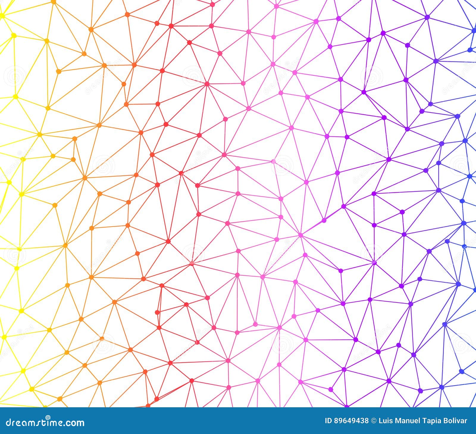 Colorful Interconnected Lines Stock Illustration - Illustration of mesh ...