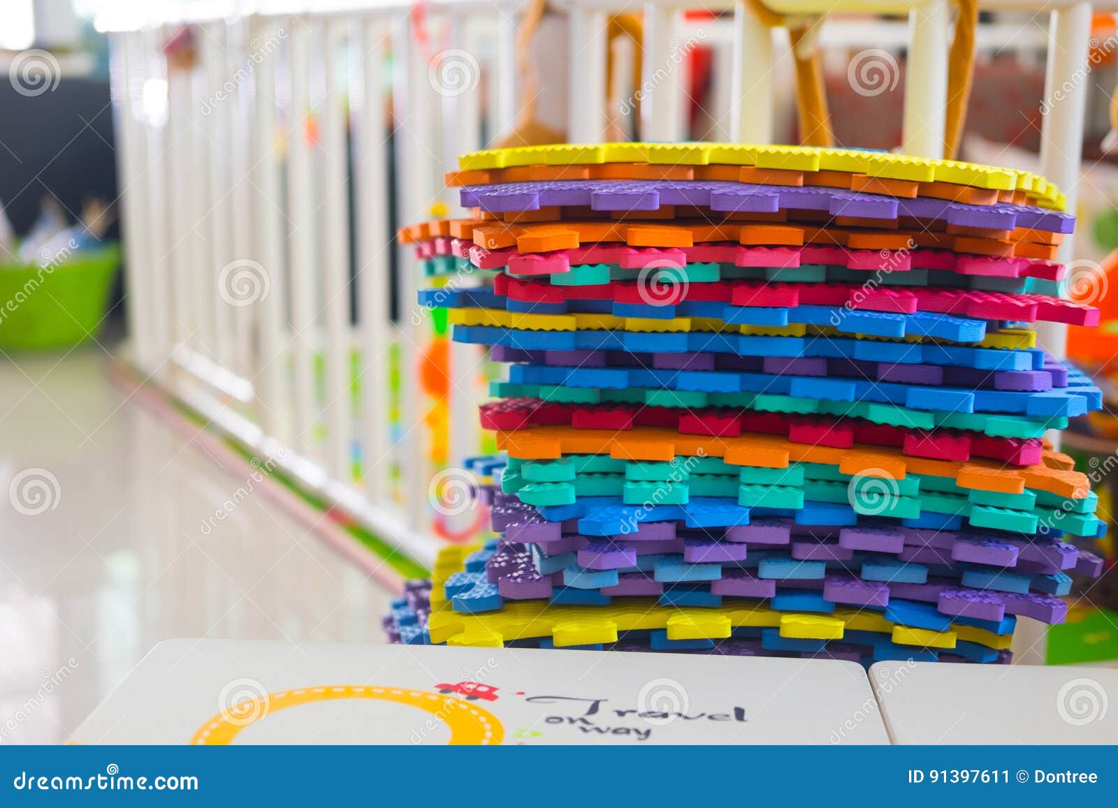 Colorful Interlocking Foam Mats Toy Stock Image - Image of pattern ...