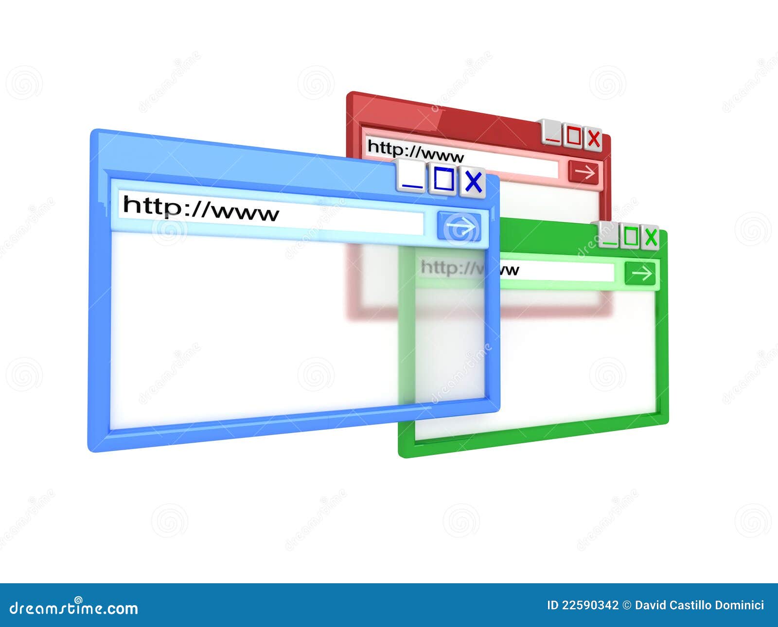 Colorful Internet browser stock illustration. Illustration of browser ...