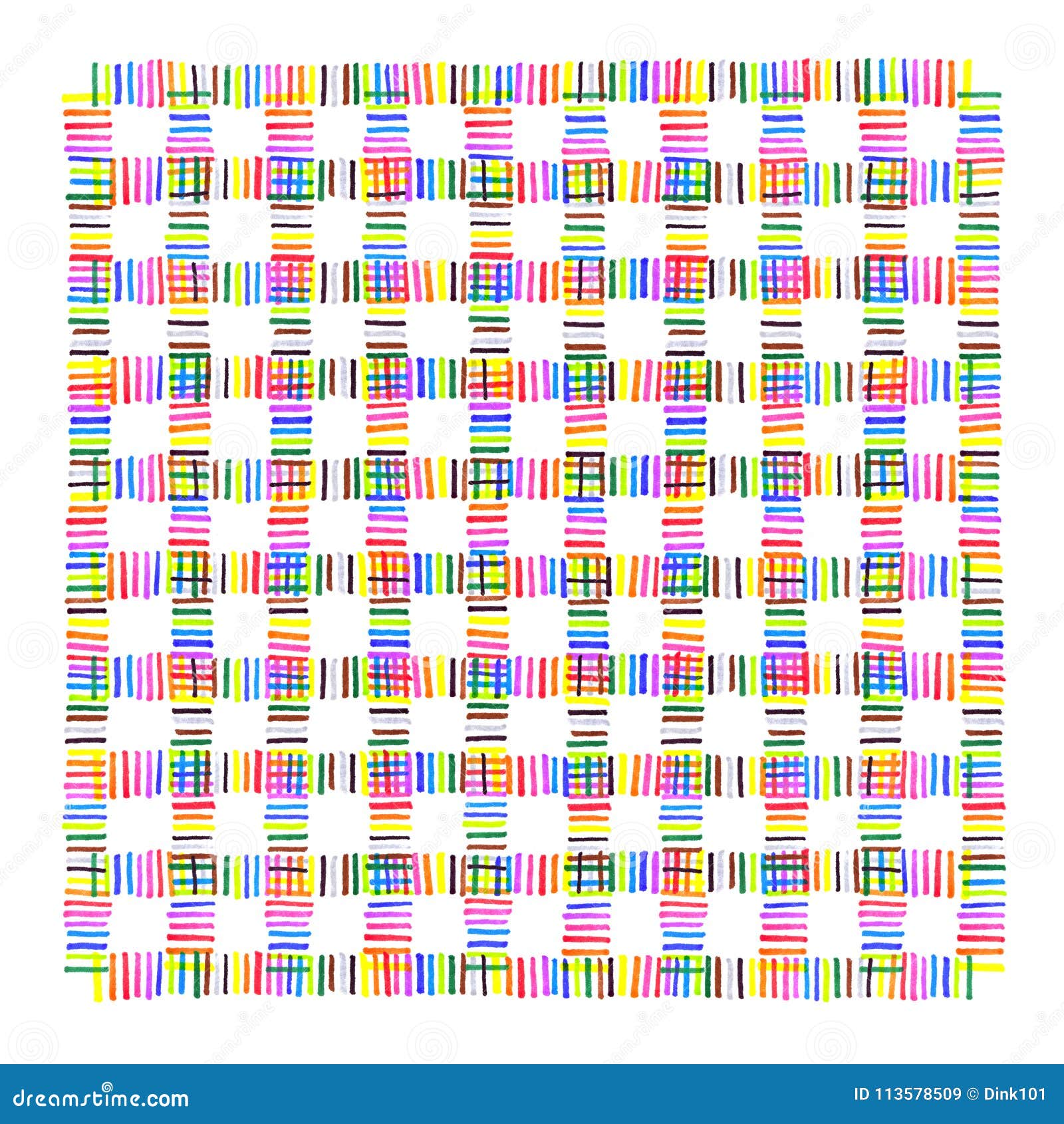 Colorful Intersection Dotted Line Pattern Stock Illustration ...