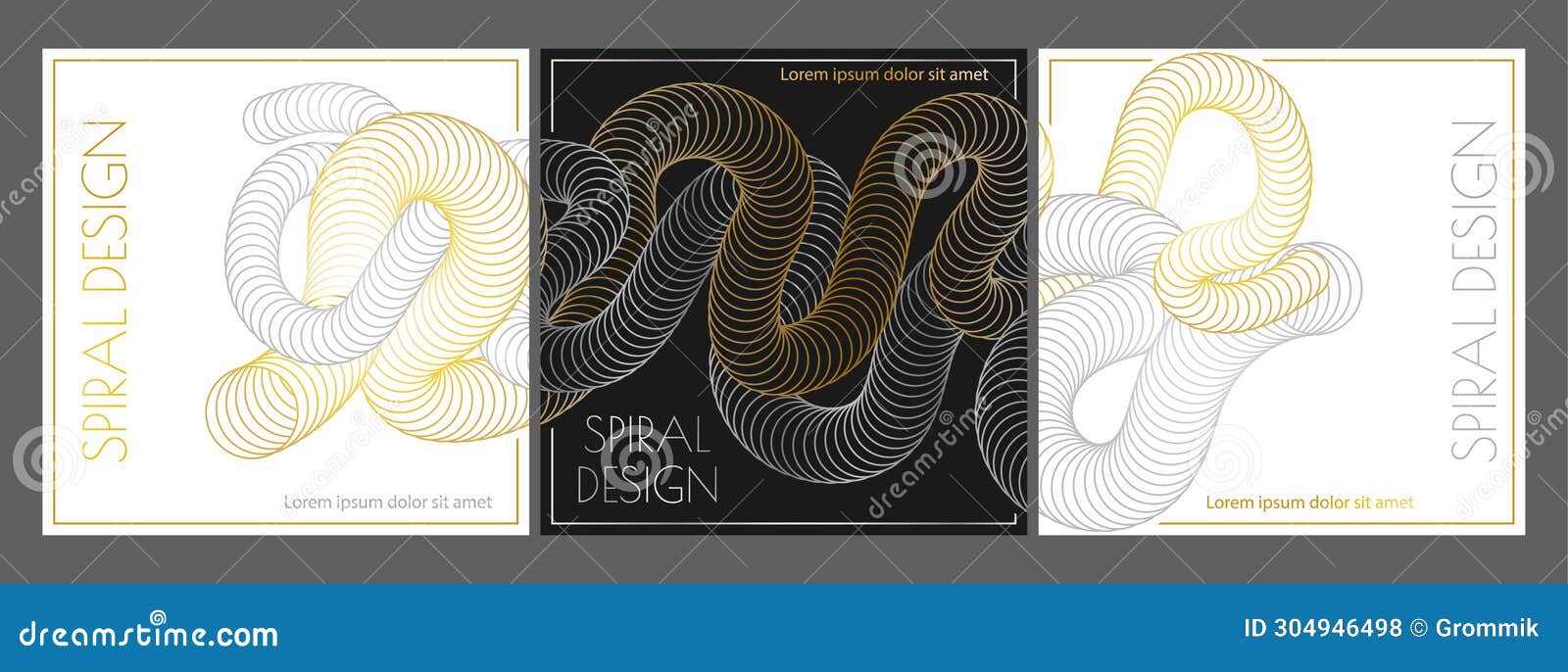 A Colorful Intertwining Spiral. Template of Elements Stock Illustration ...