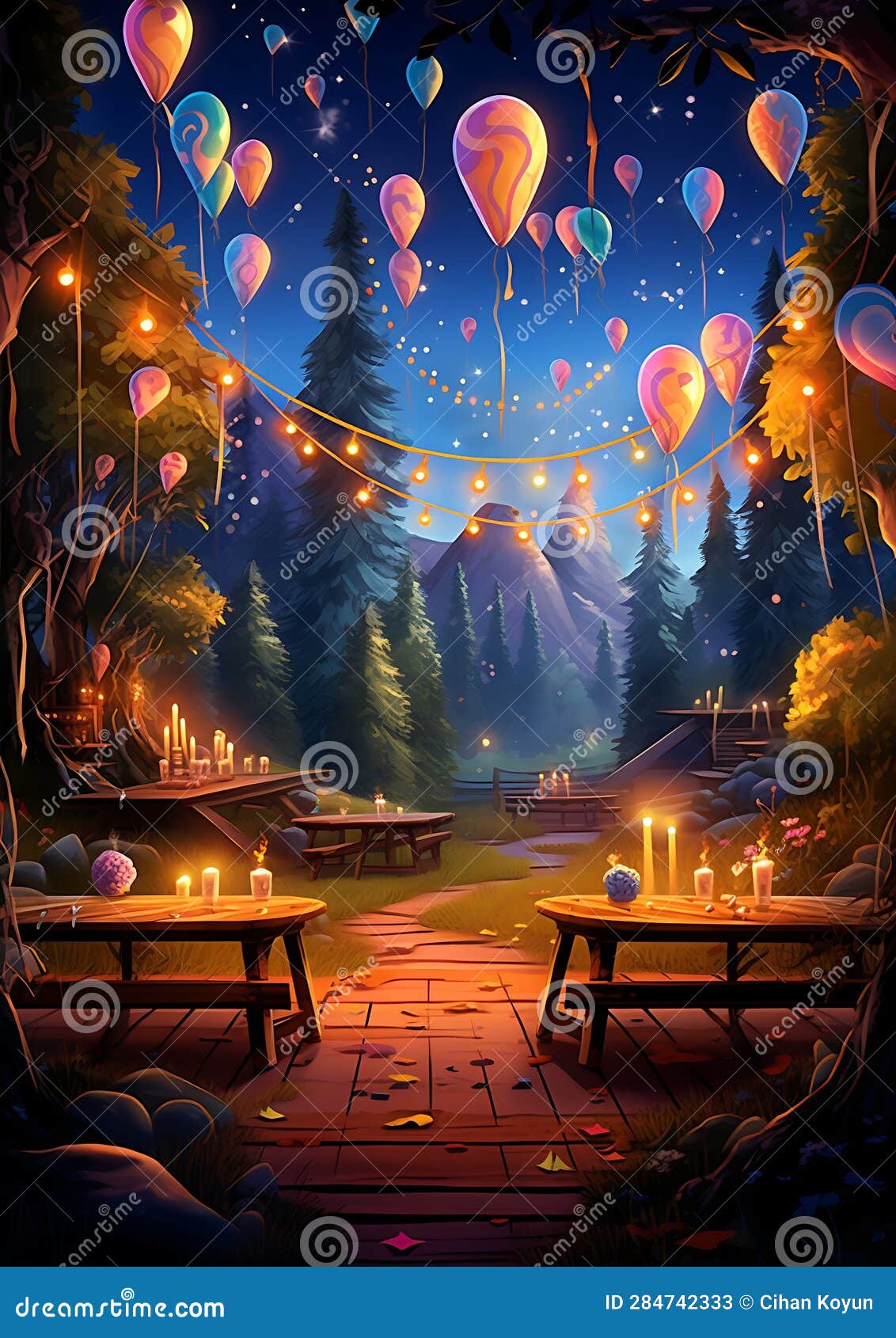 Colorful Invitation Elements Stock Illustration - Illustration of ...