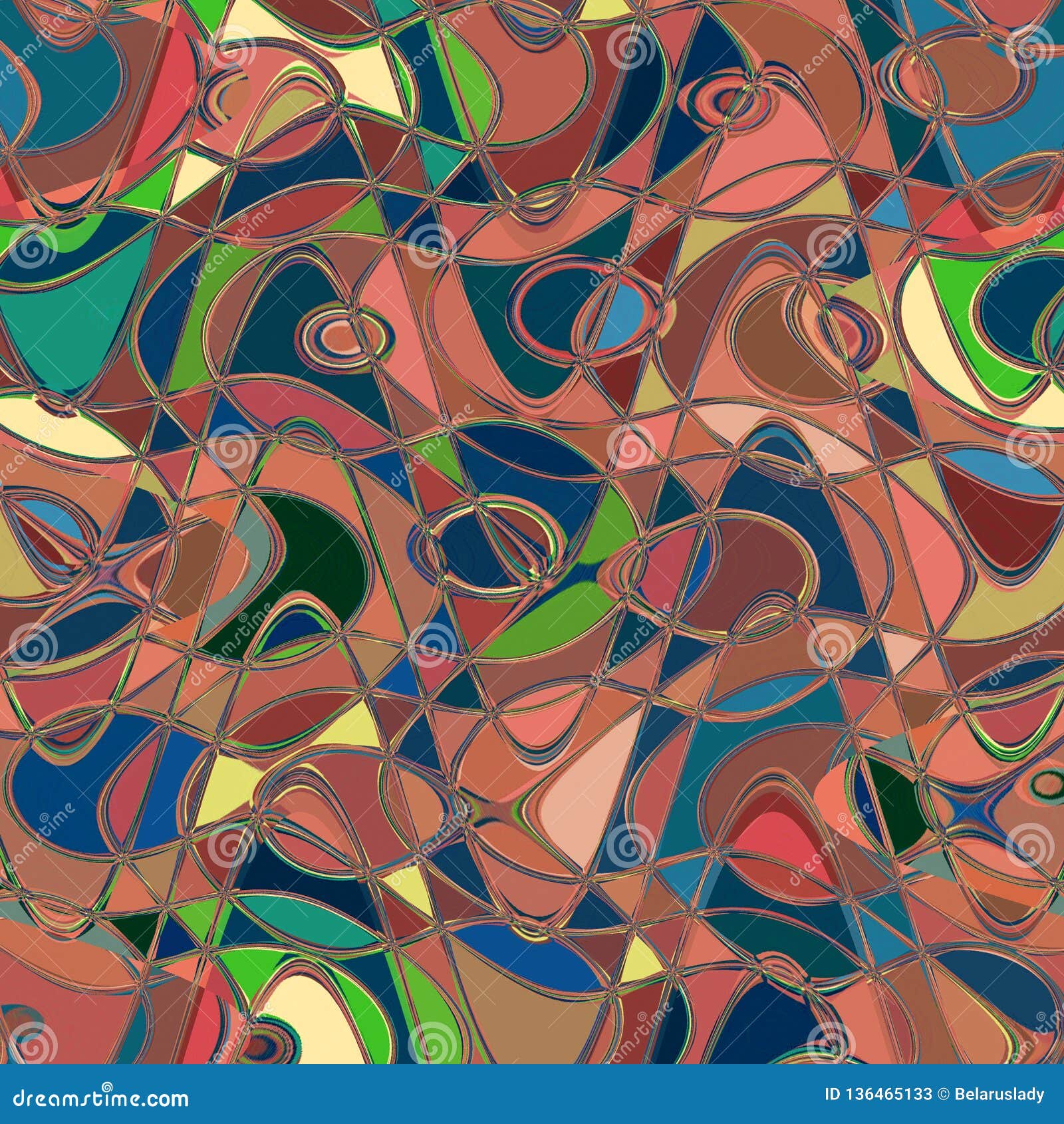 Colorful Irregular Pattern in Circles, Arrows and Zigzag for Textile ...