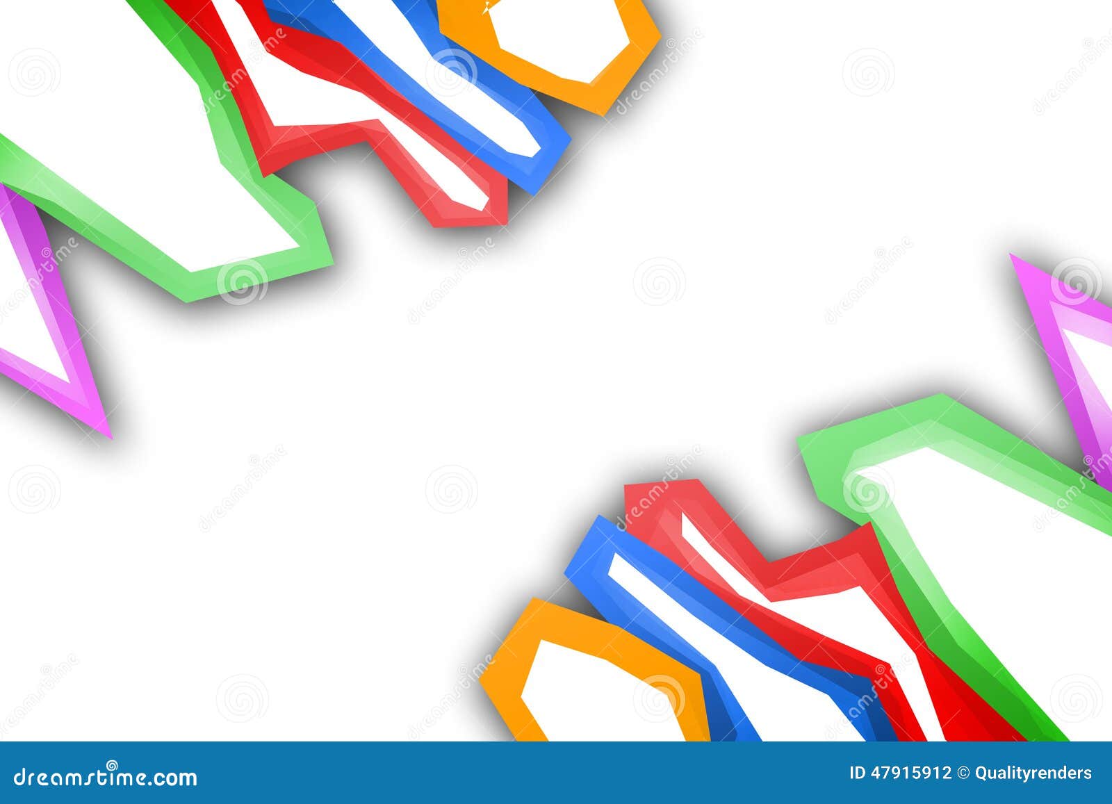 Colorful Irregular Shape Border, Abstract Background Stock Photo ...
