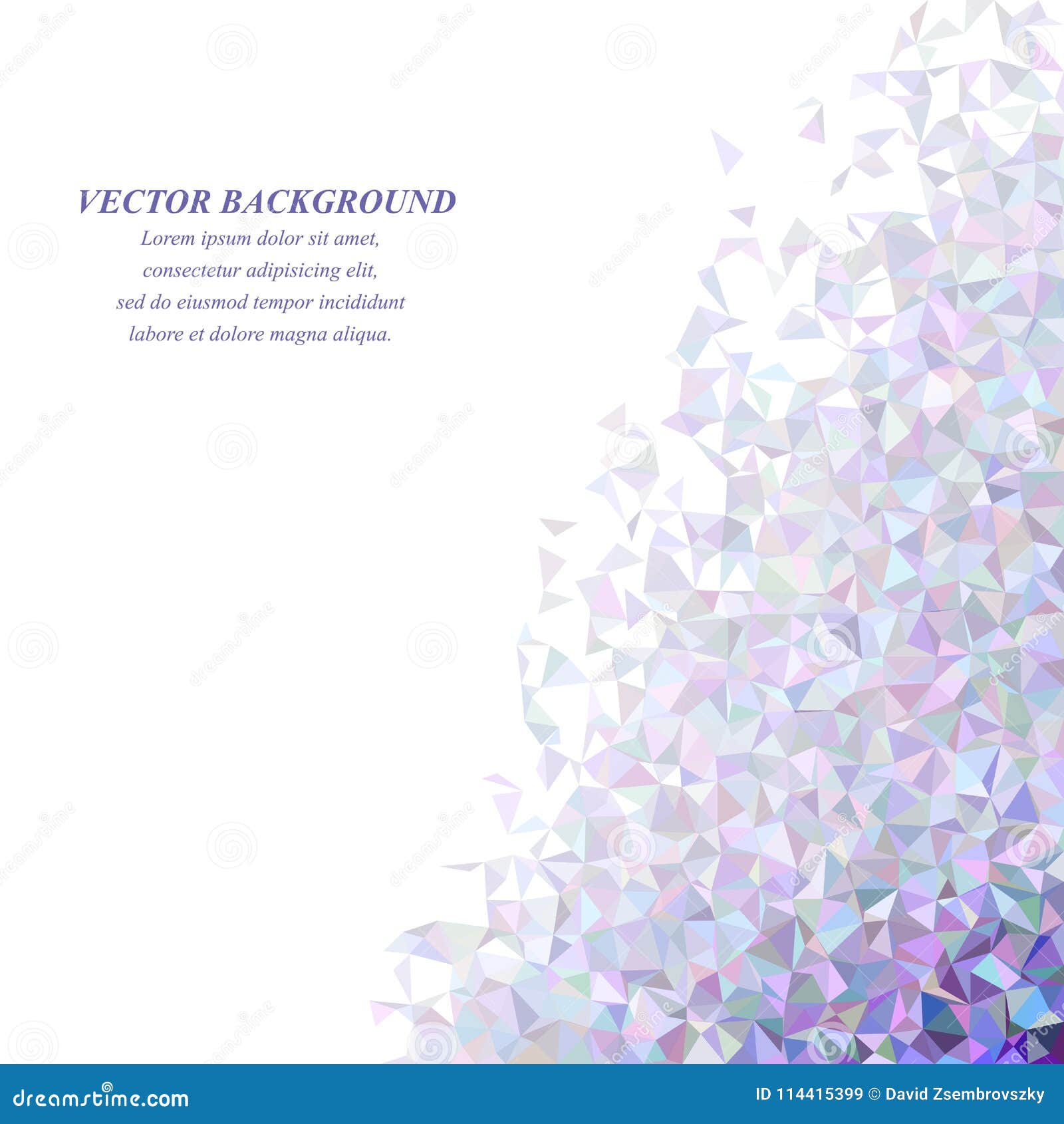 Colorful Irregular Triangle Mosaic Background Stock Vector ...