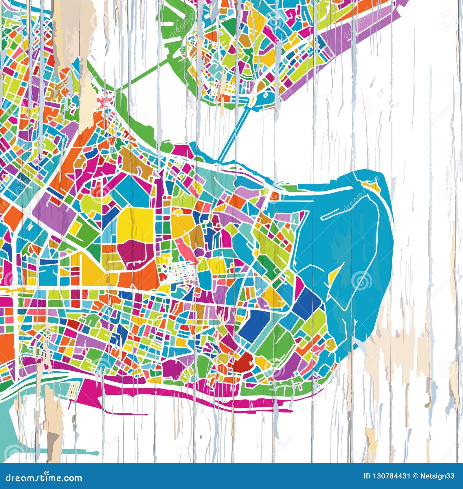 Colorful Istanbul Vector City Map. | CartoonDealer.com #188025298