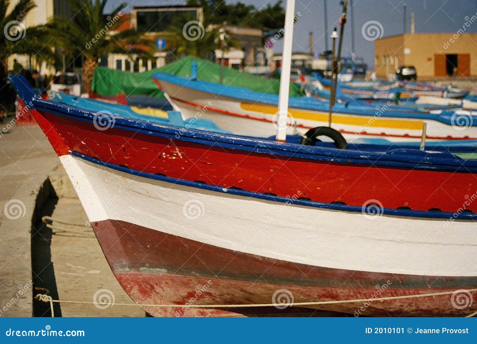 Colorful Italian Boats stock image. Image of shore, traveling - 2010101