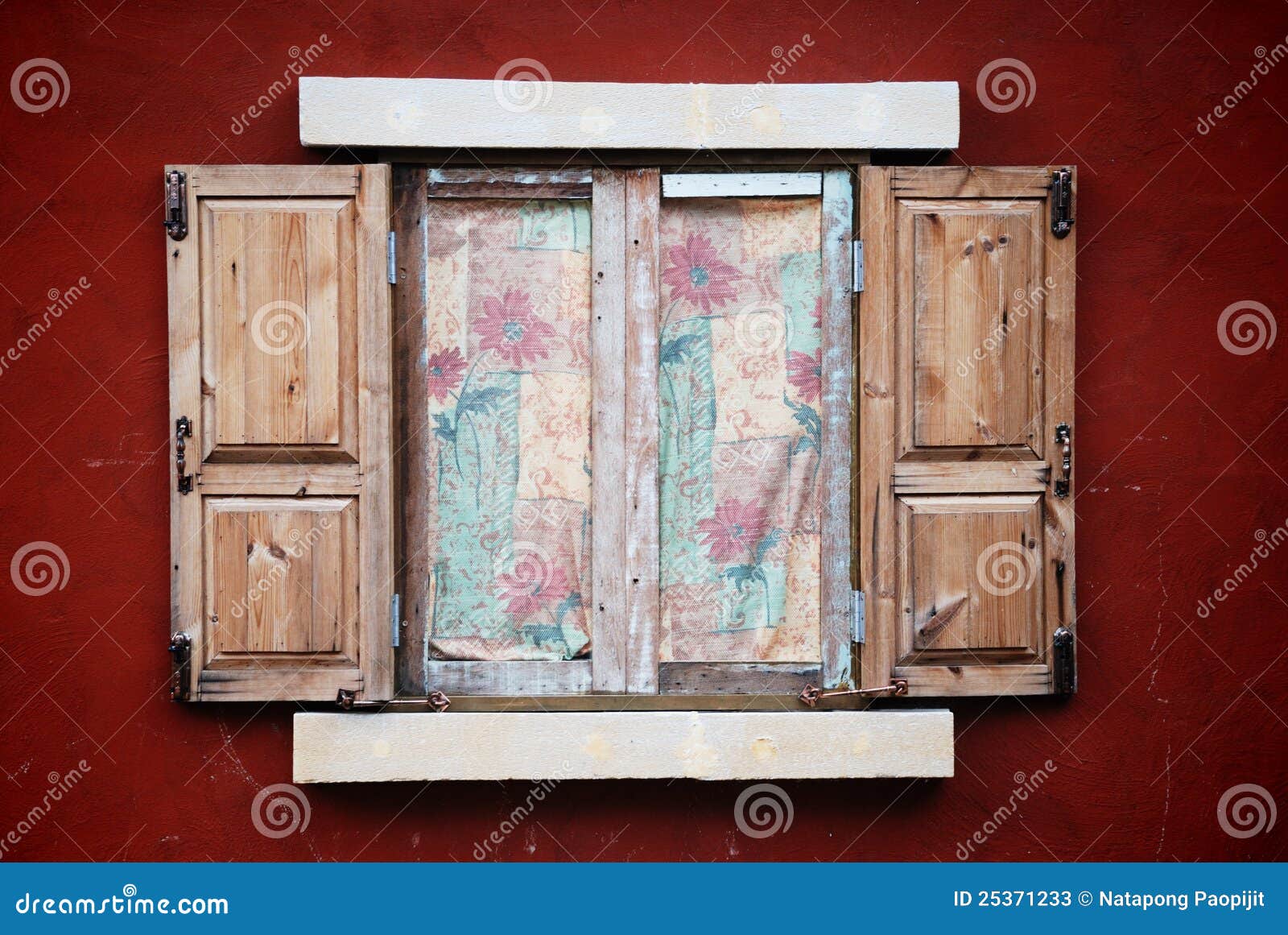 Colorful Italian-Style Window Stock Image - Image of exterior, style ...