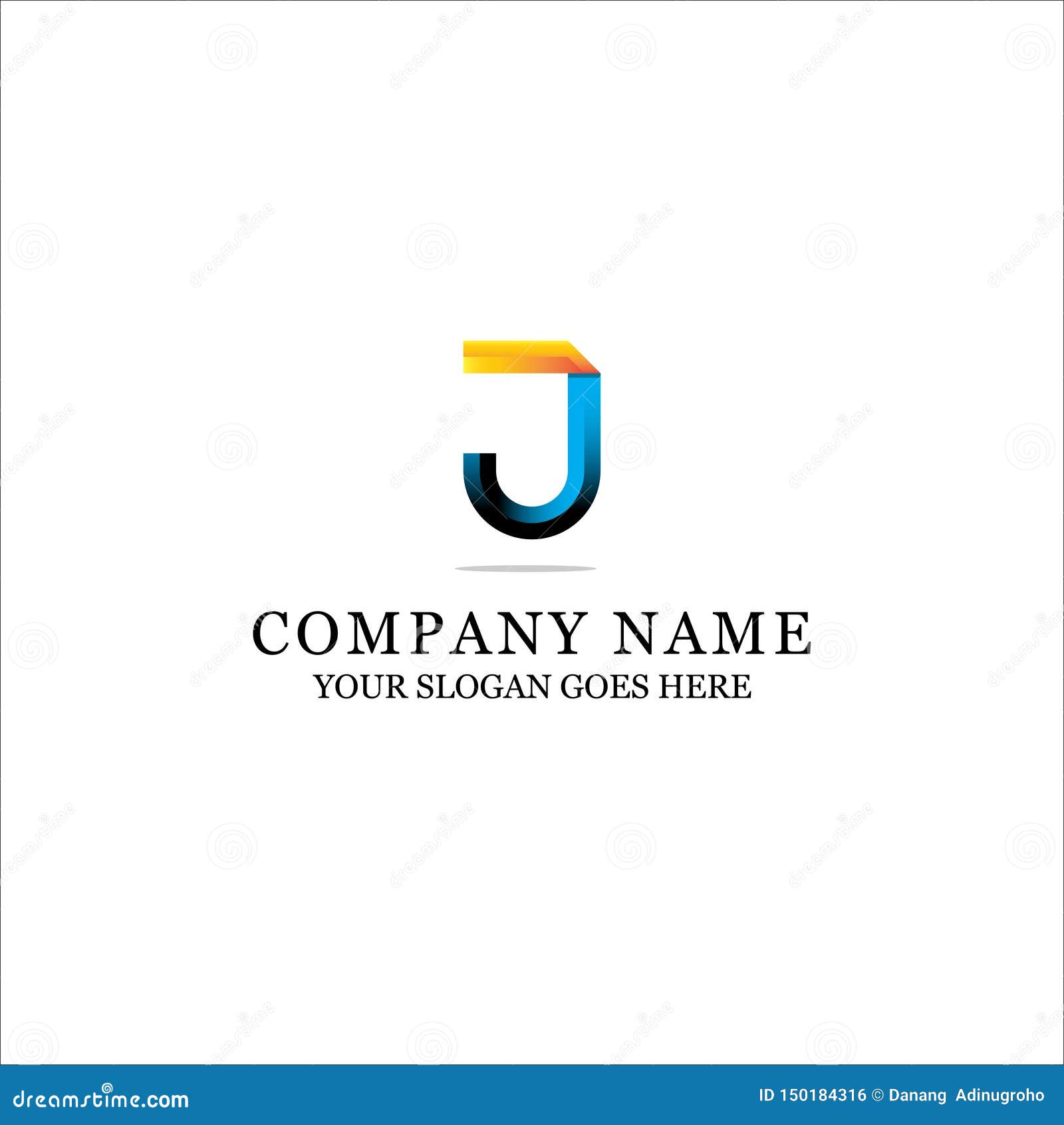 Colorful J Letter Logo Inspiration - Modern Initial Vector for Gradient ...