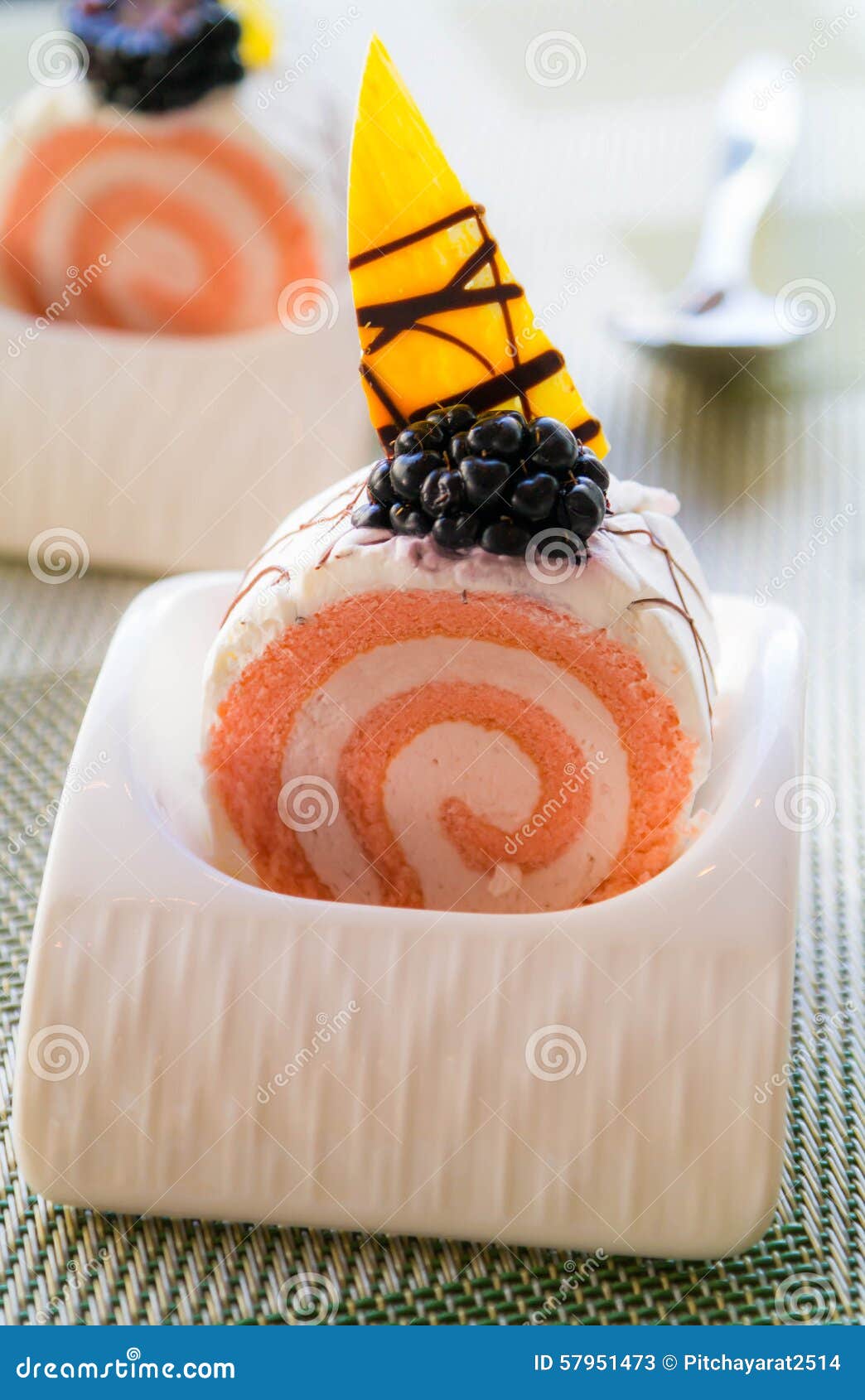 Colorful jam roll stock image. Image of colorful, pastry - 57951473