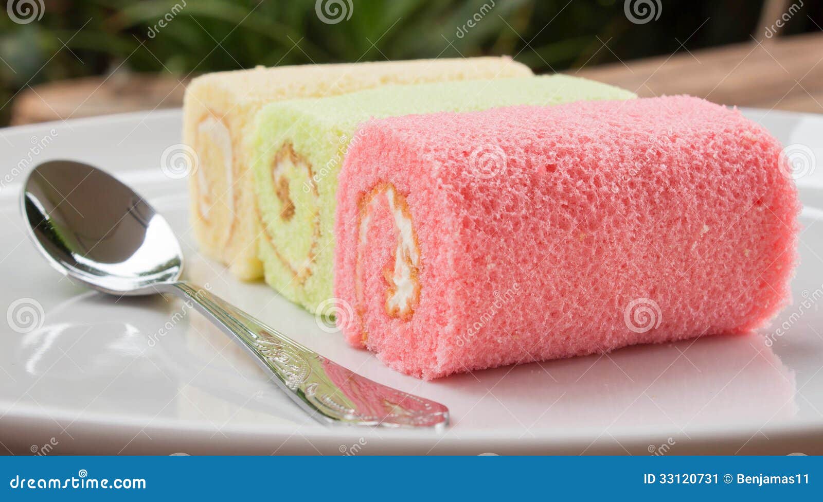 Colorful jam roll stock image. Image of isolated, milk - 33120731