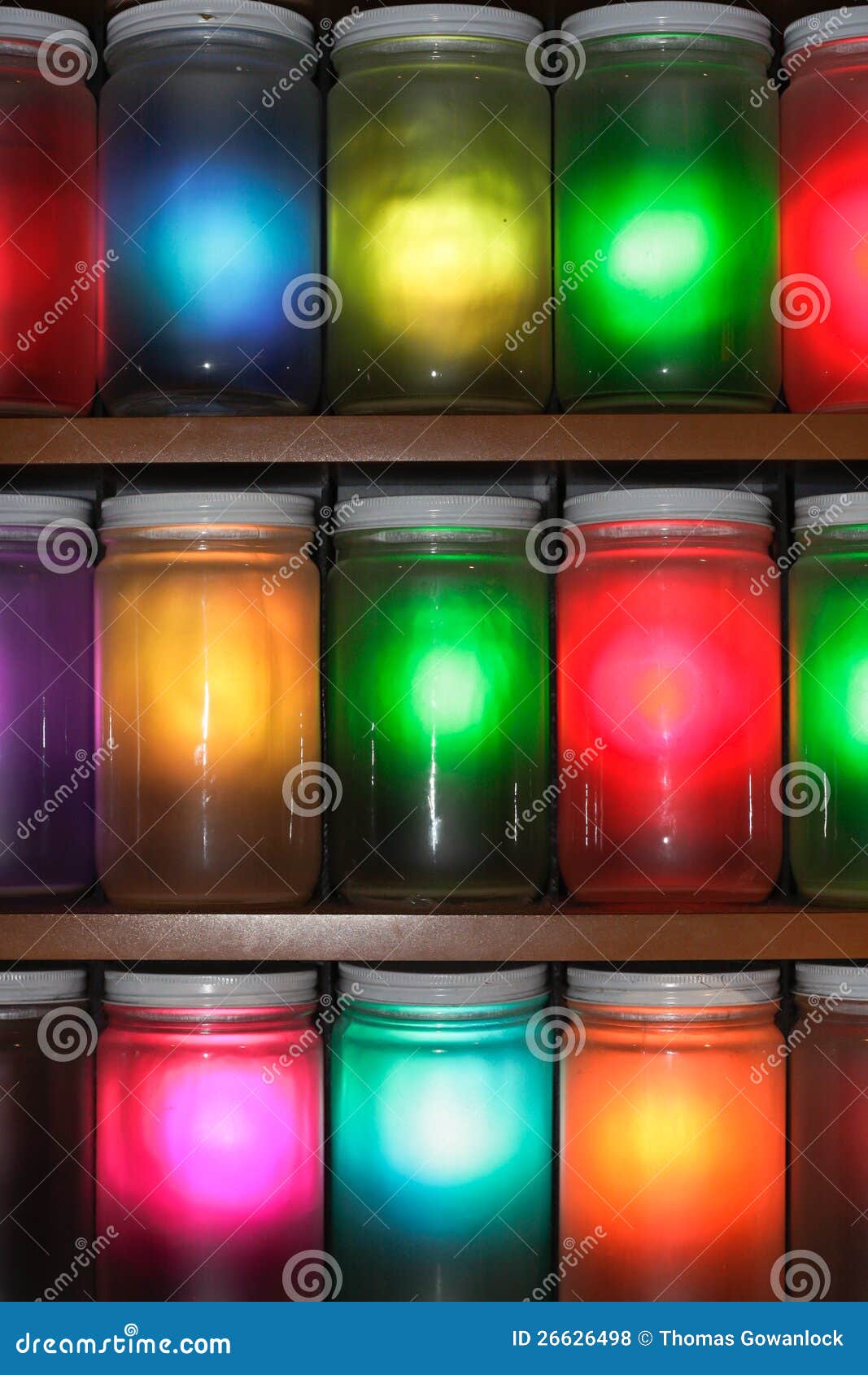 Colorful jars stock photo. Image of transparent, colours - 26626498