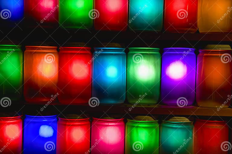 Colorful jars stock photo. Image of lines, colourful, vibrant - 4929632