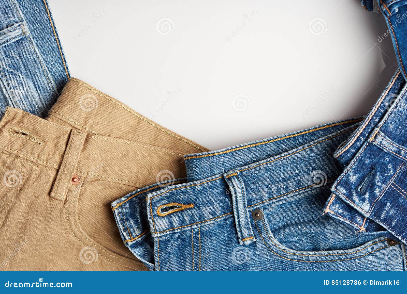 Colorful jeans frame stock photo. Image of closeup, garment - 85128786